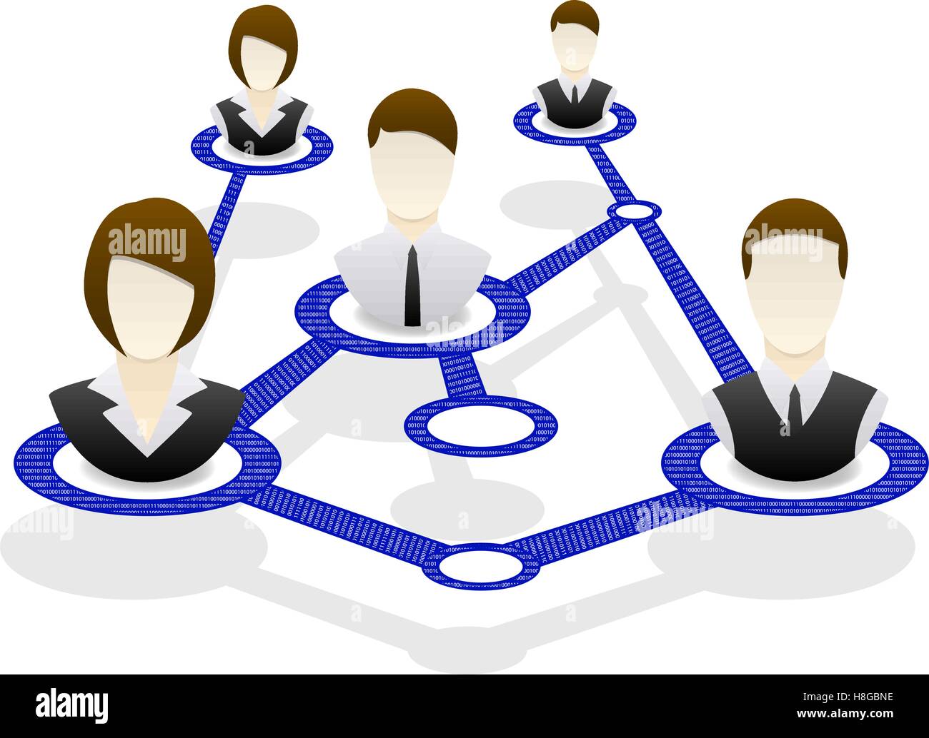 Network concept vector hi-res stock photography and images - Alamy