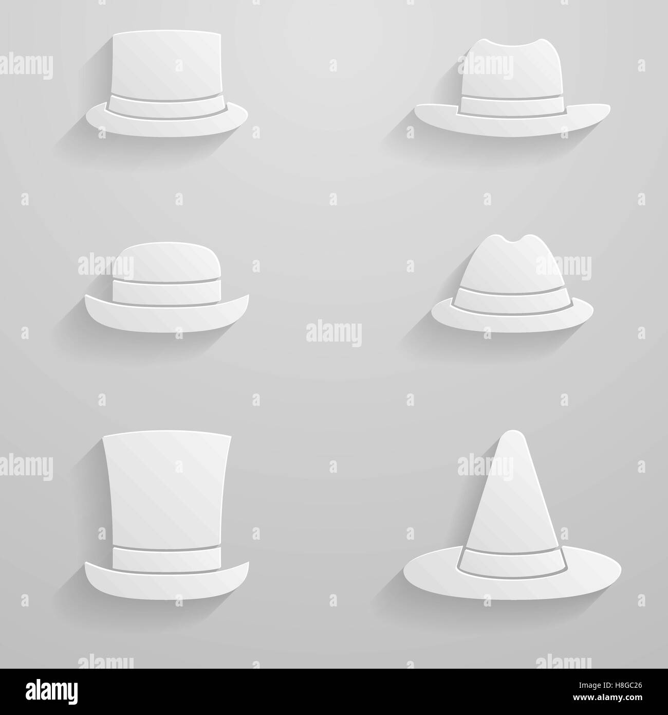 Long hats Stock Vector Images - Alamy