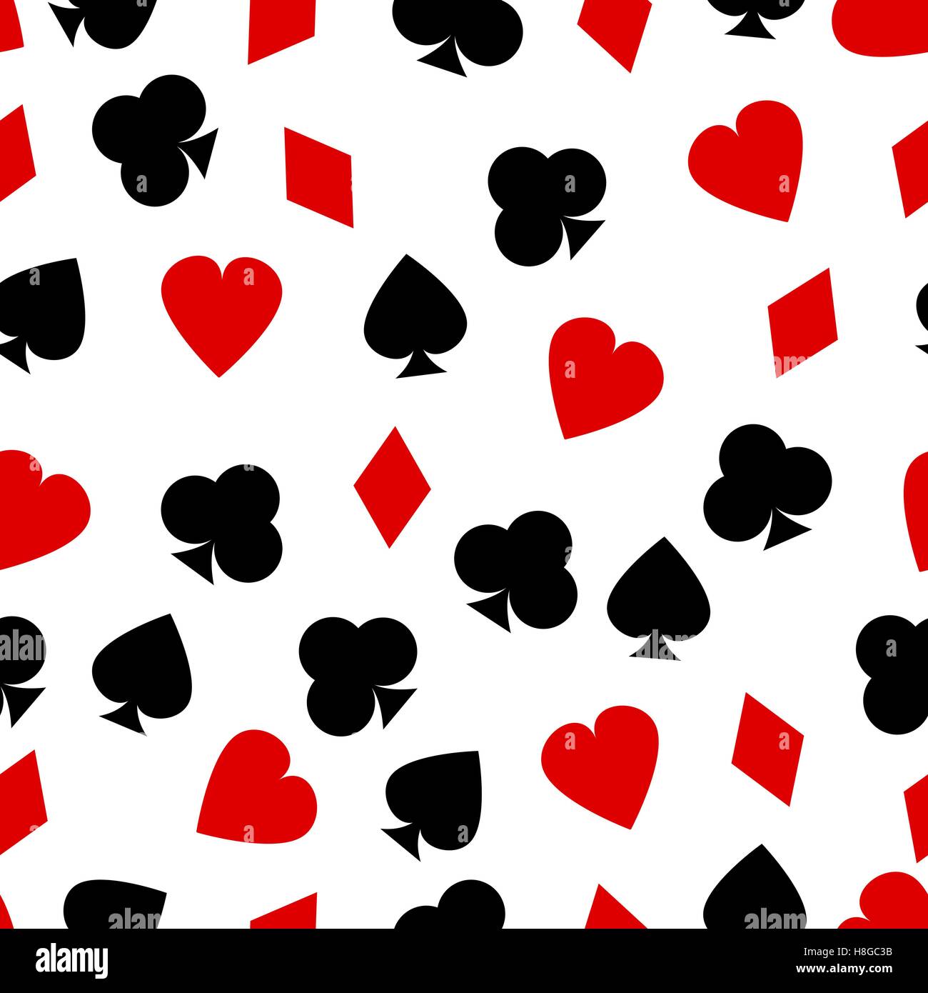 Vector illustration. Cards suits pattern. eps 10 Stock Vector Image ...