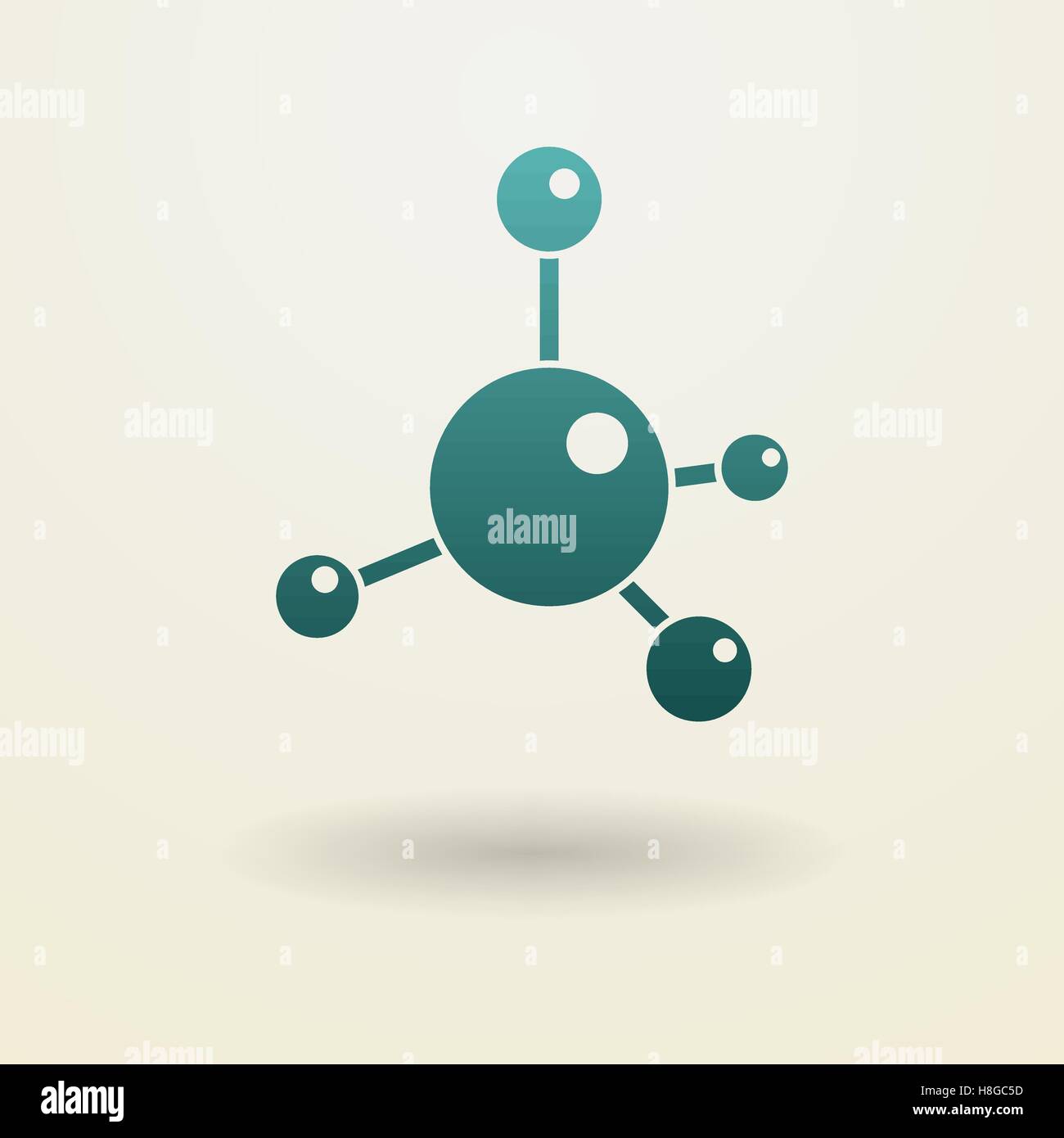 Simple molecule icon Vector illustration. Eps 10 Stock Vector Image ...