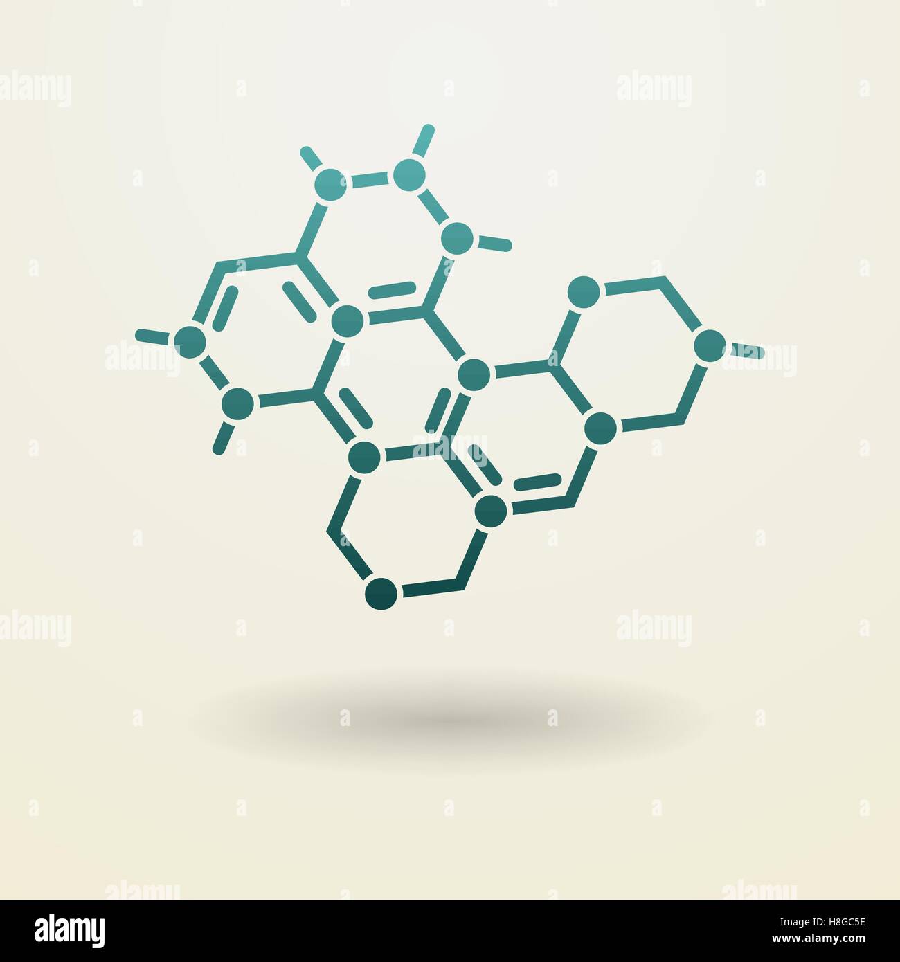 Simple molecule icon Vector illustration. Eps 10 Stock Vector Image ...