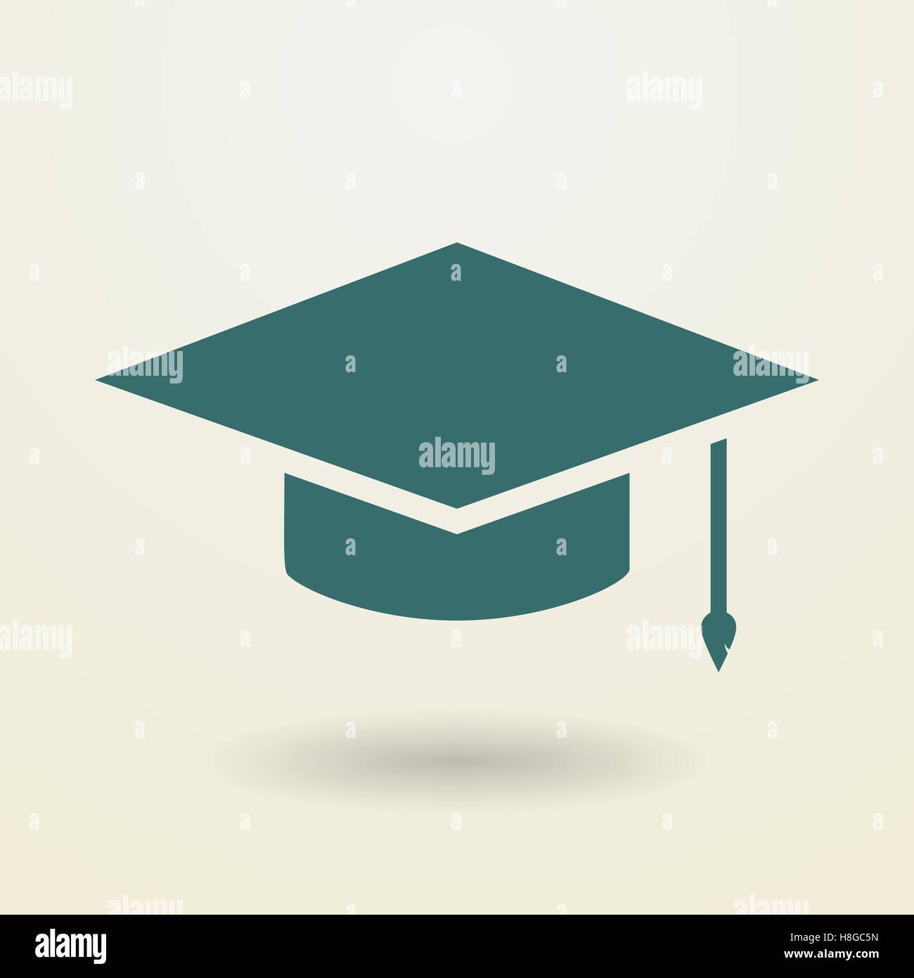 Simple graduation cap icon. Vector illustration. eps10 Stock Vector ...