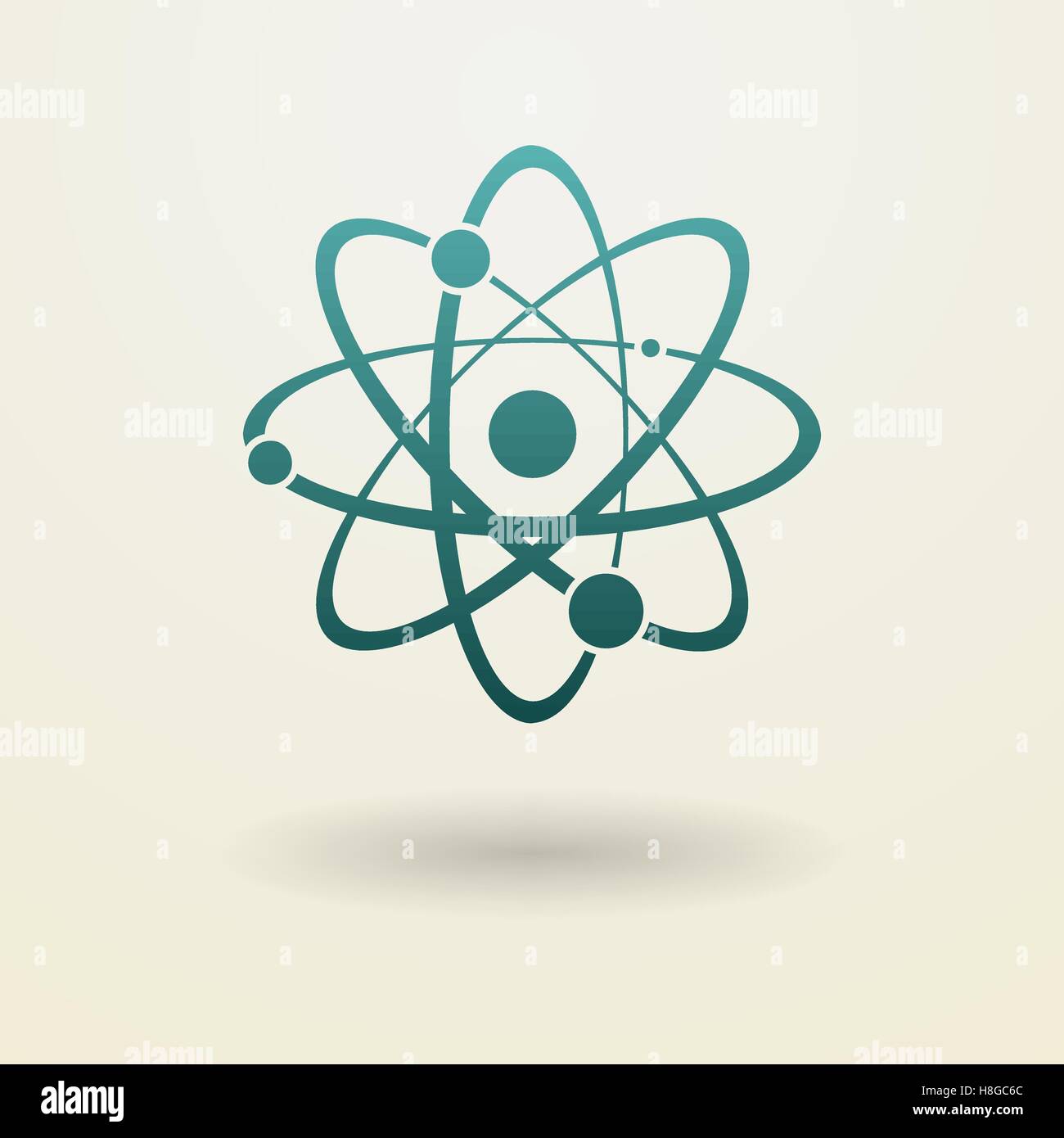 Simple icon of molecule. Vector illustration eps10 Stock Vector Image ...