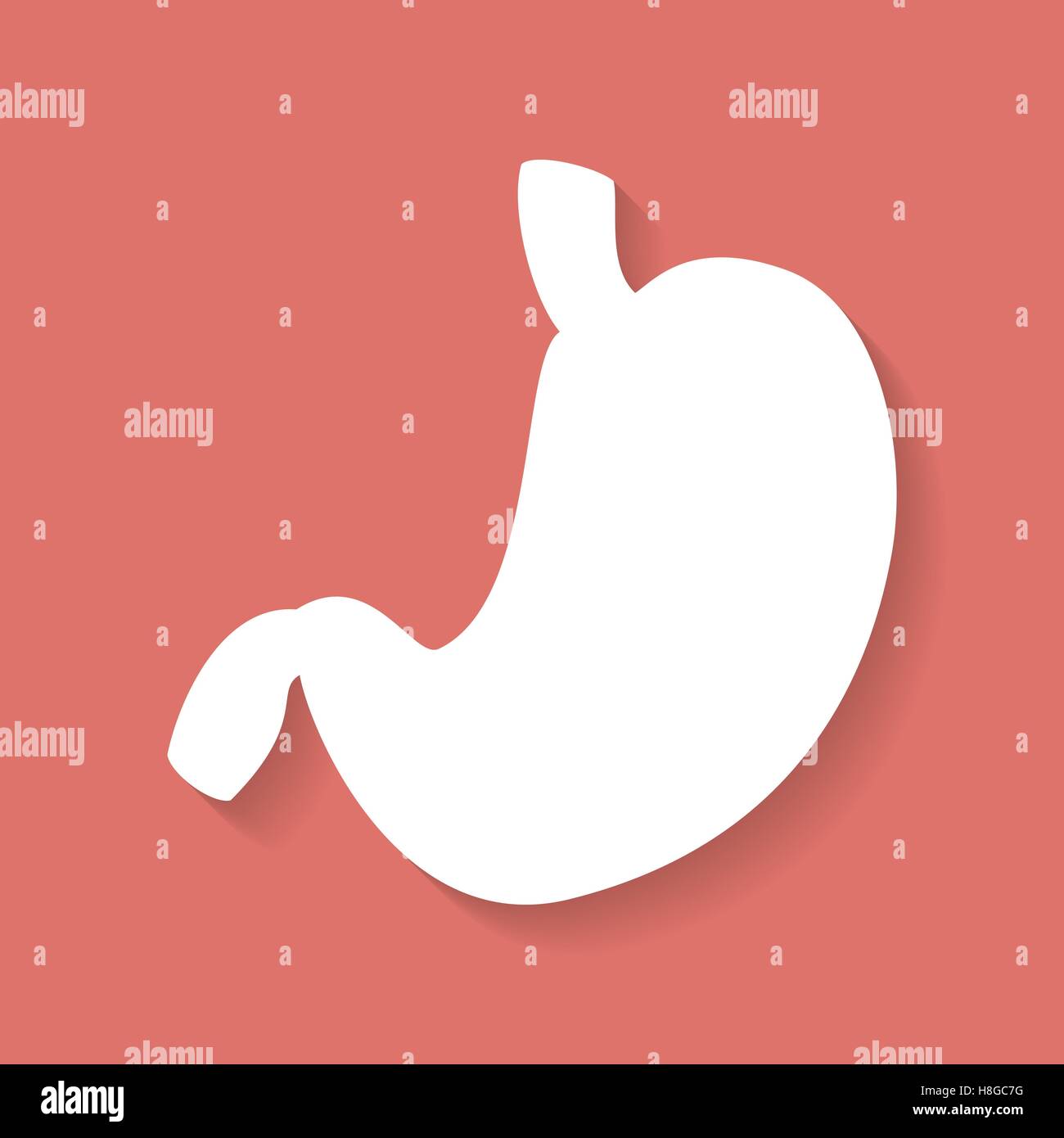 Icon of human stomach. Flat style vector icon Stock Vector Image & Art ...