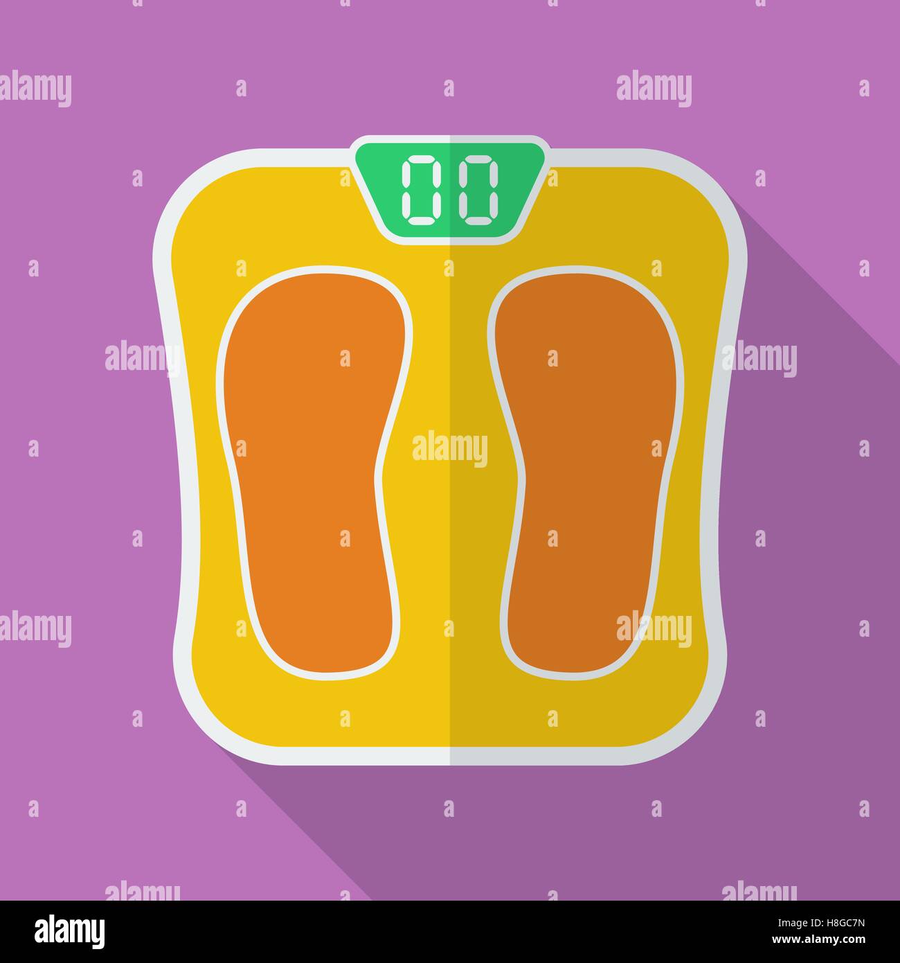 Sport scales icon. Modern Flat style with a long shadow Stock Vector ...