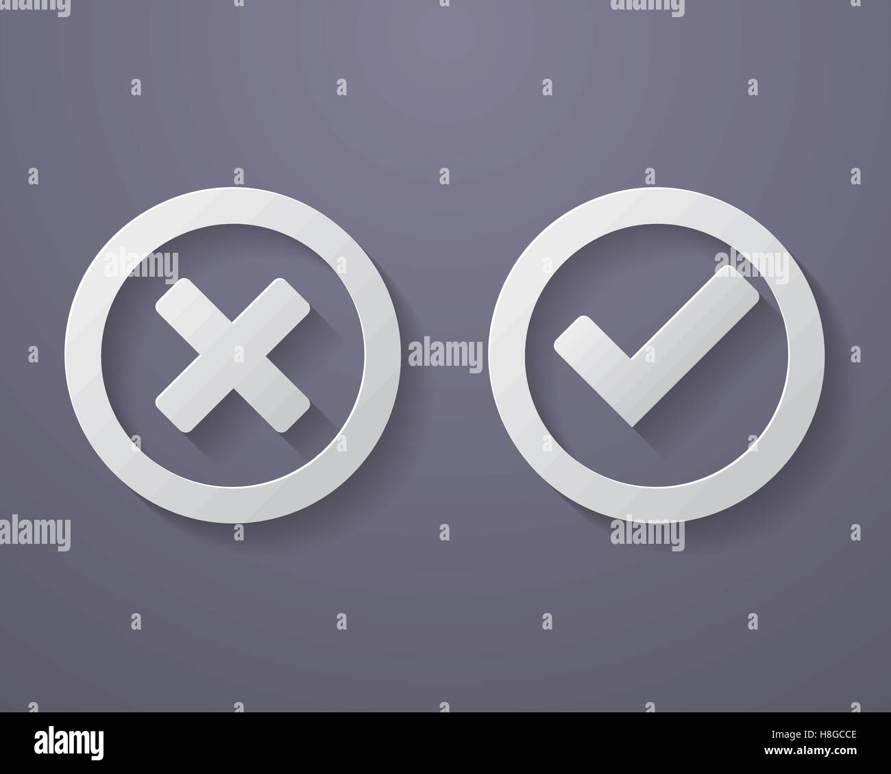 Check mark icons hi-res stock photography and images - Alamy