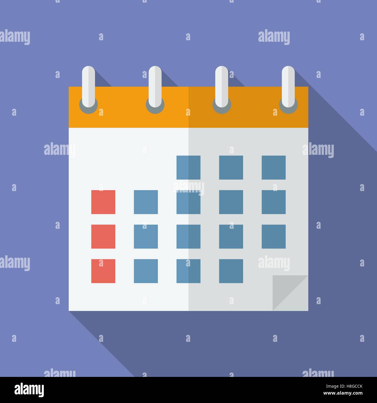 Icon of Calendar. Flat style Stock Vector Image & Art - Alamy