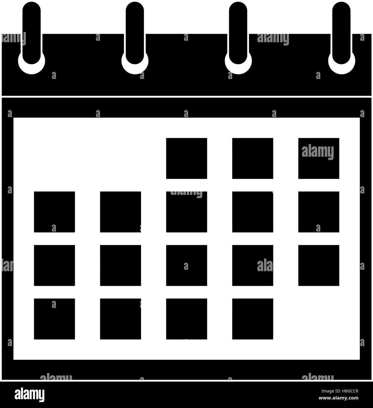 Icon of Calendar Stock Vector Image & Art - Alamy