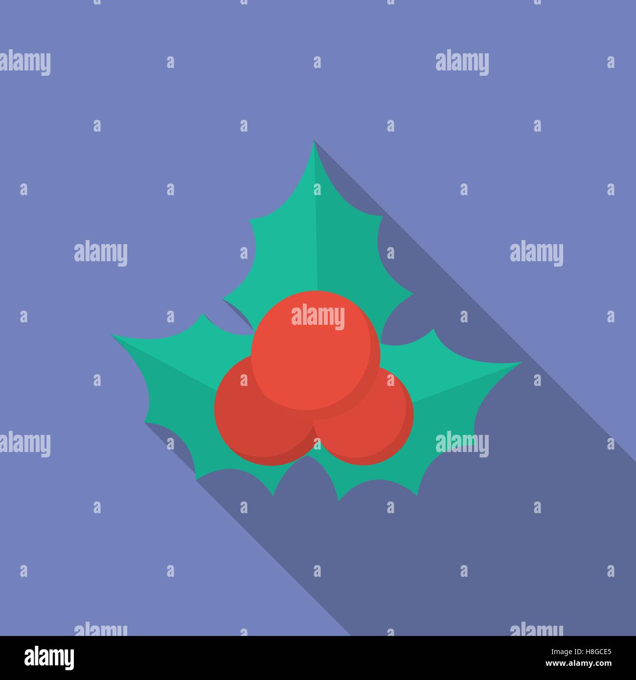 Icon of Christmas Holly Berry. Flat style Stock Vector Image & Art - Alamy Icon of Christmas Holly Berry. Flat style Stock Vector Image & Art - Alamy