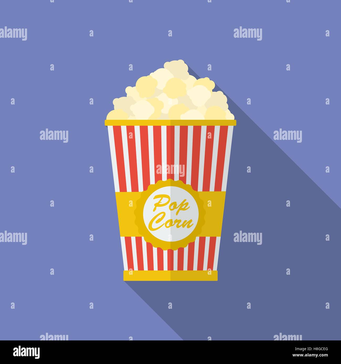 Popcorn box icon in Stock Vector Images - Alamy