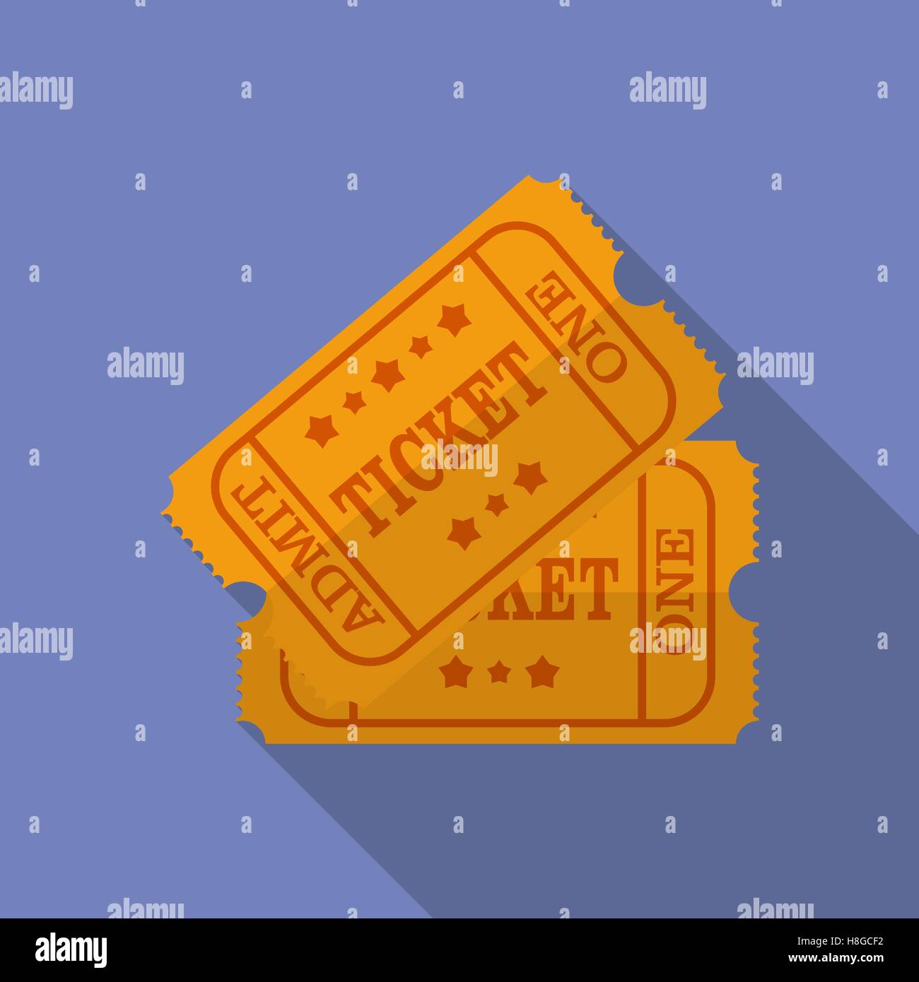 Ticket icon admit one Stock Vector Images - Alamy
