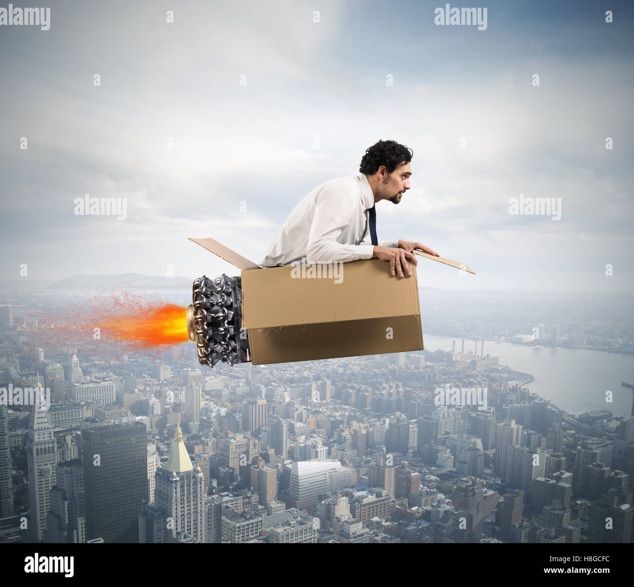 Determined and creative businessman Stock Photo - Alamy