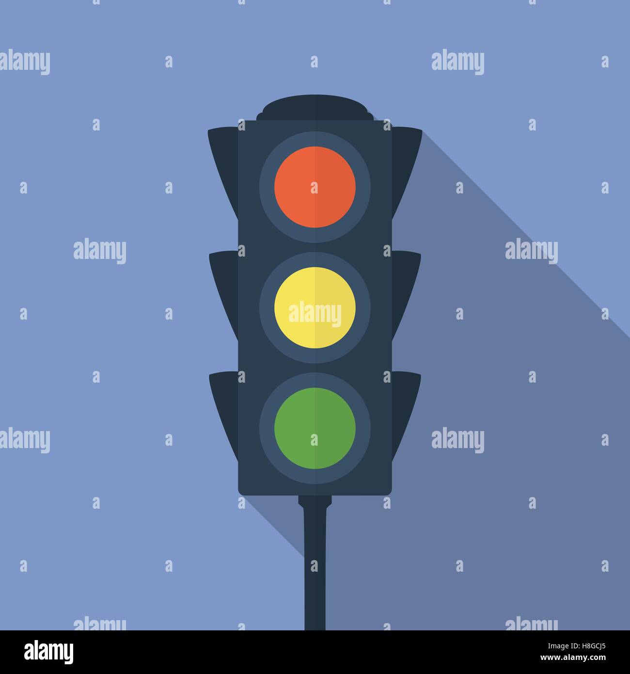 Icon traffic light flat hi-res stock photography and images - Alamy