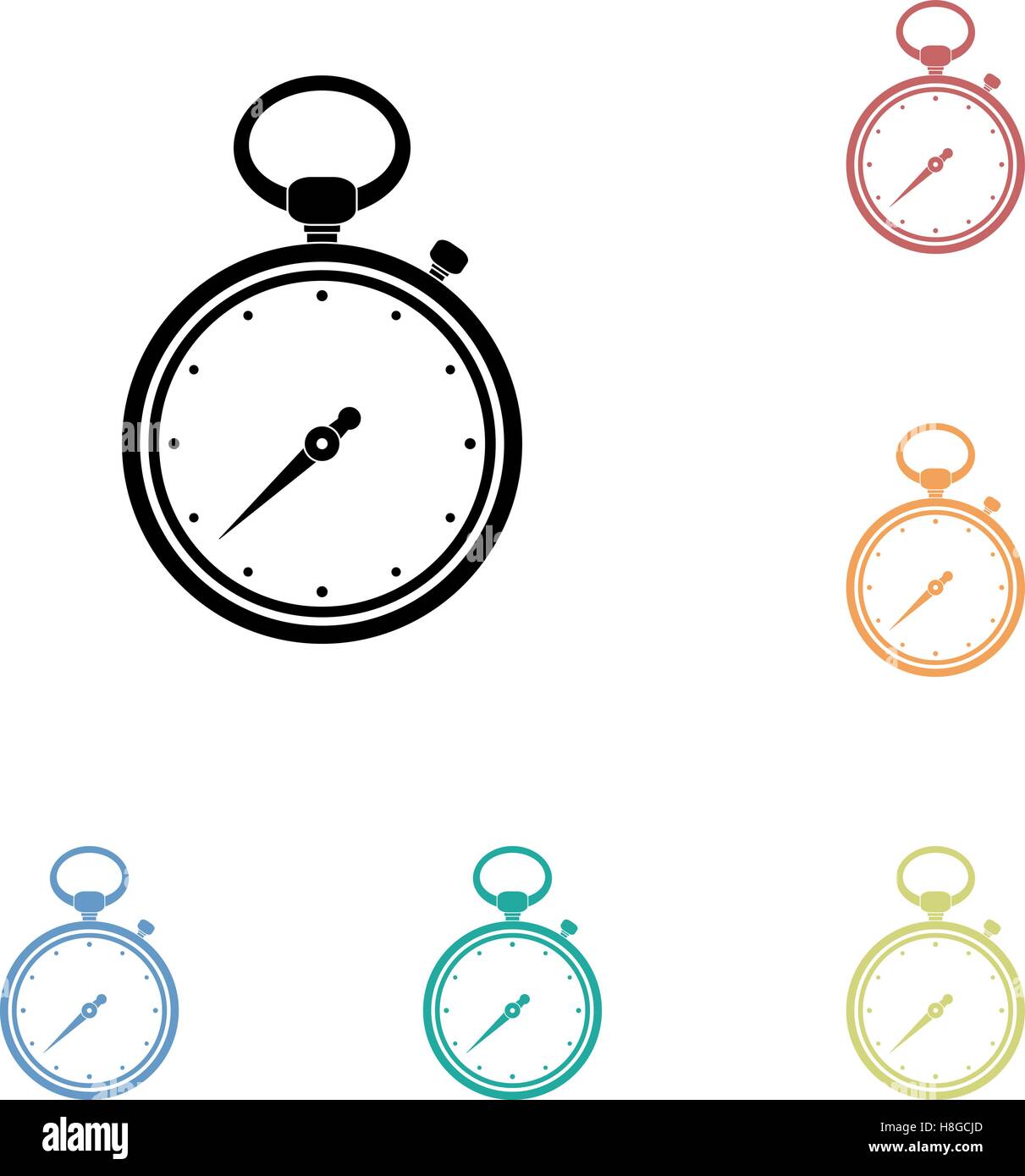 Icon of Stopwatch Stock Vector Image & Art - Alamy