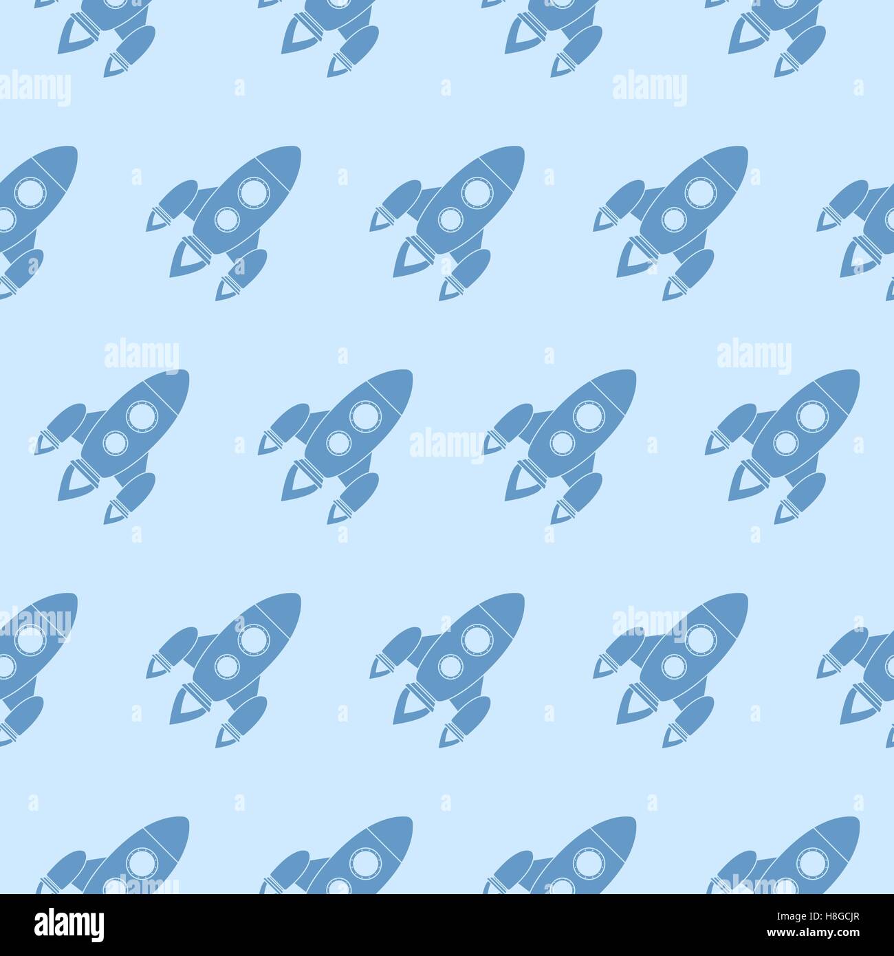 Seamless pattern with rockets Stock Vector Image & Art - Alamy