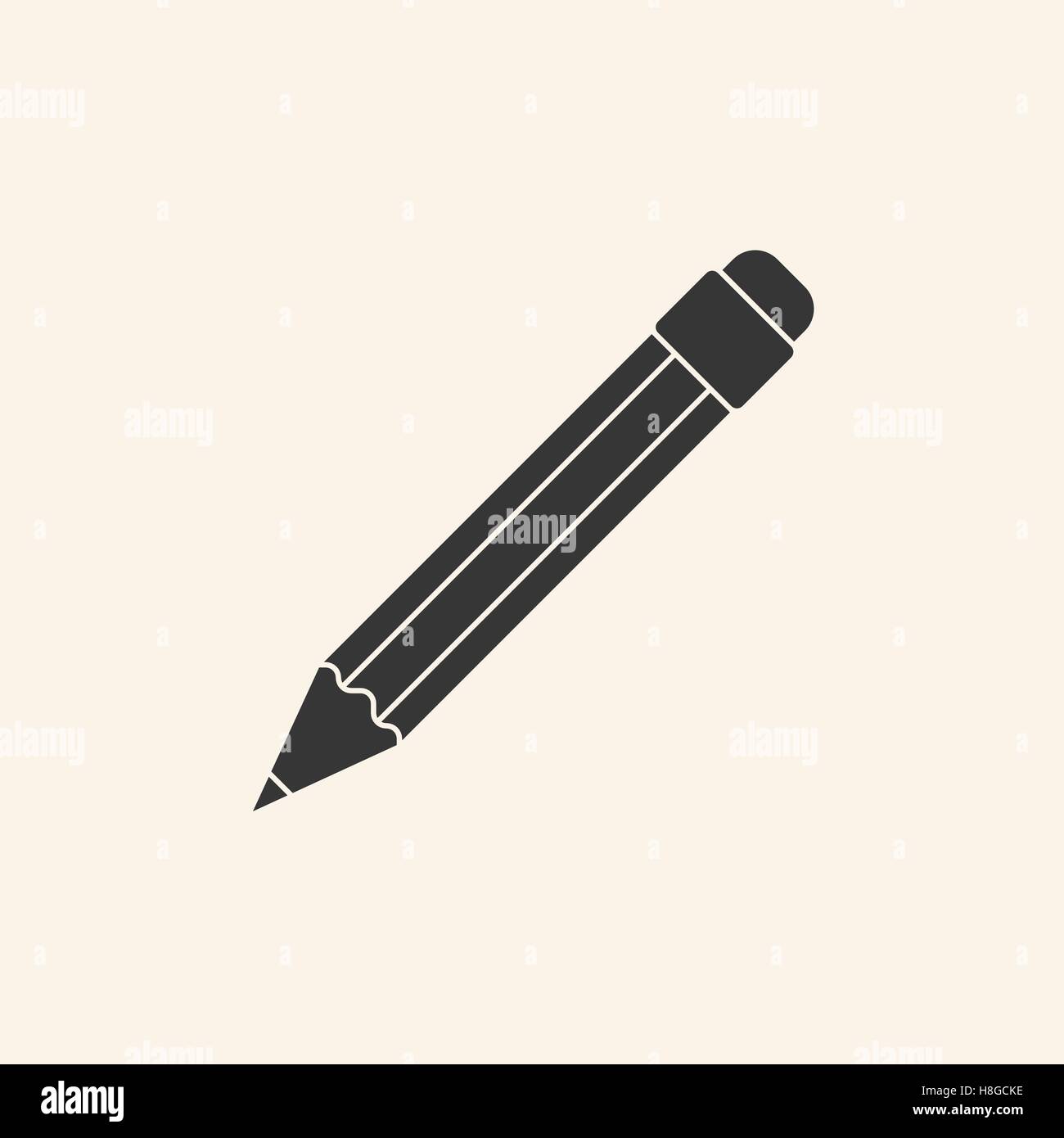 Icon of pencil Stock Vector Image & Art - Alamy