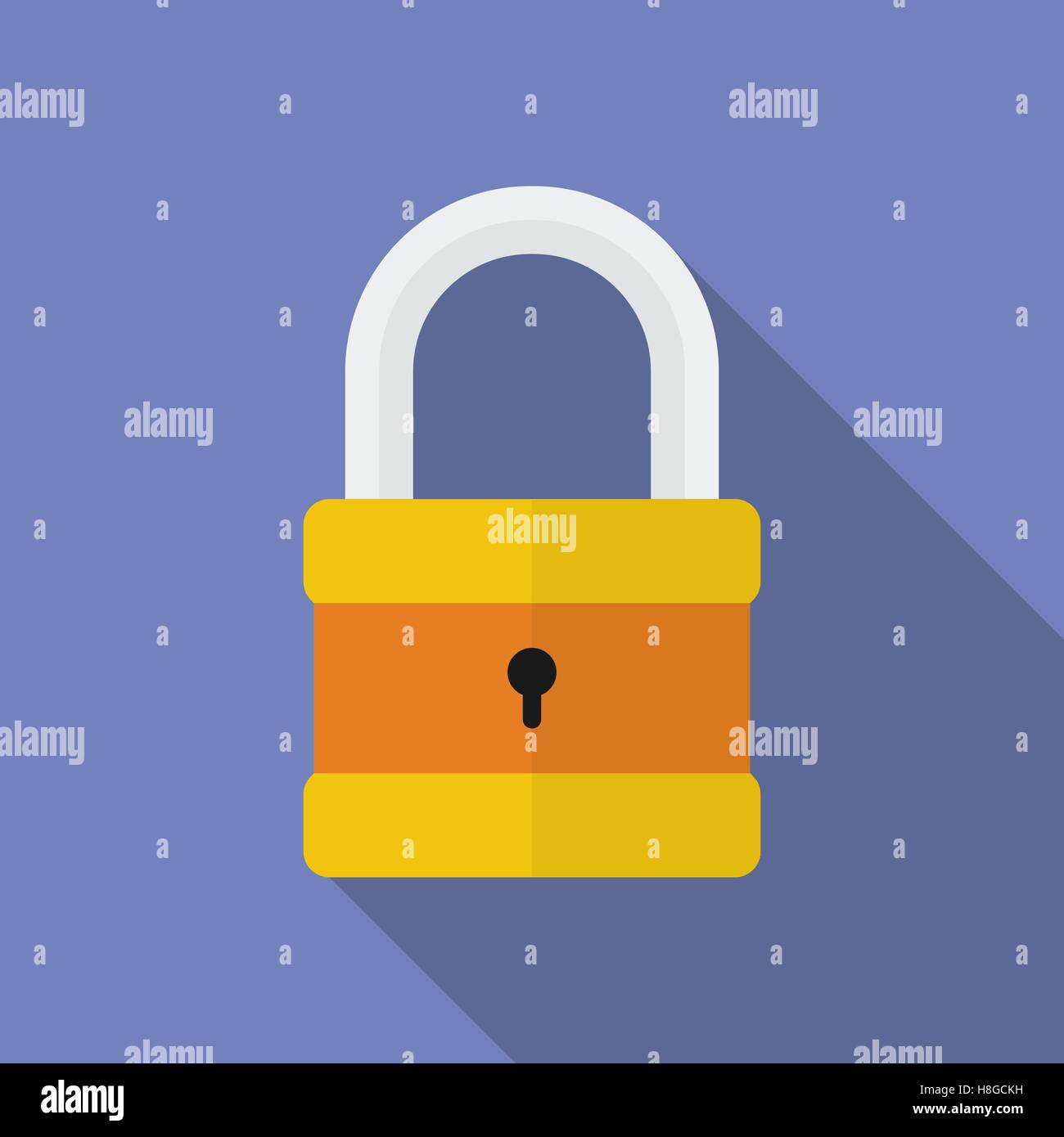 Icon of Padlock. Modern trendy flat style Stock Vector Image & Art - Alamy