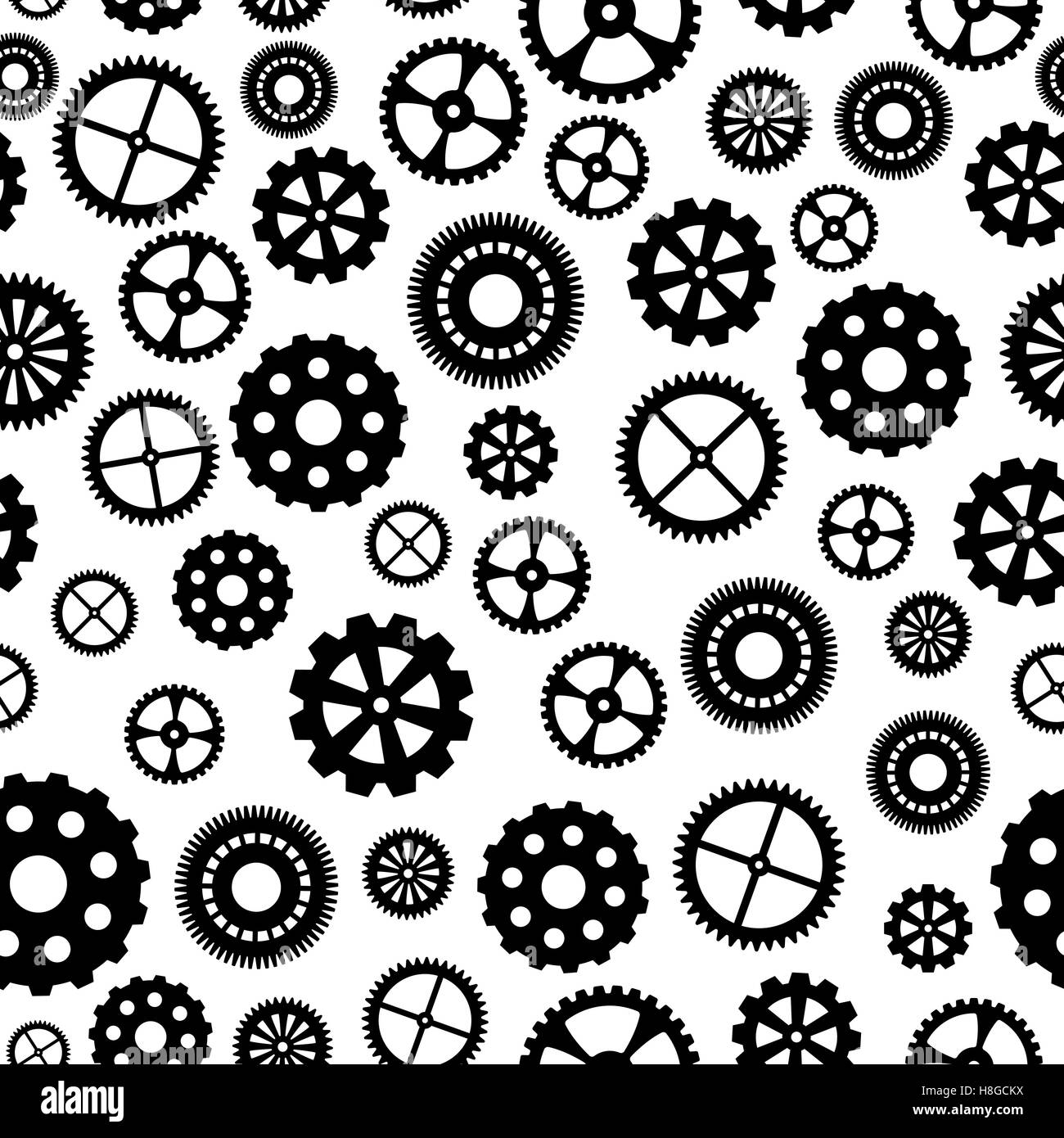 Seamless pattern with Gears Stock Vector Image & Art - Alamy