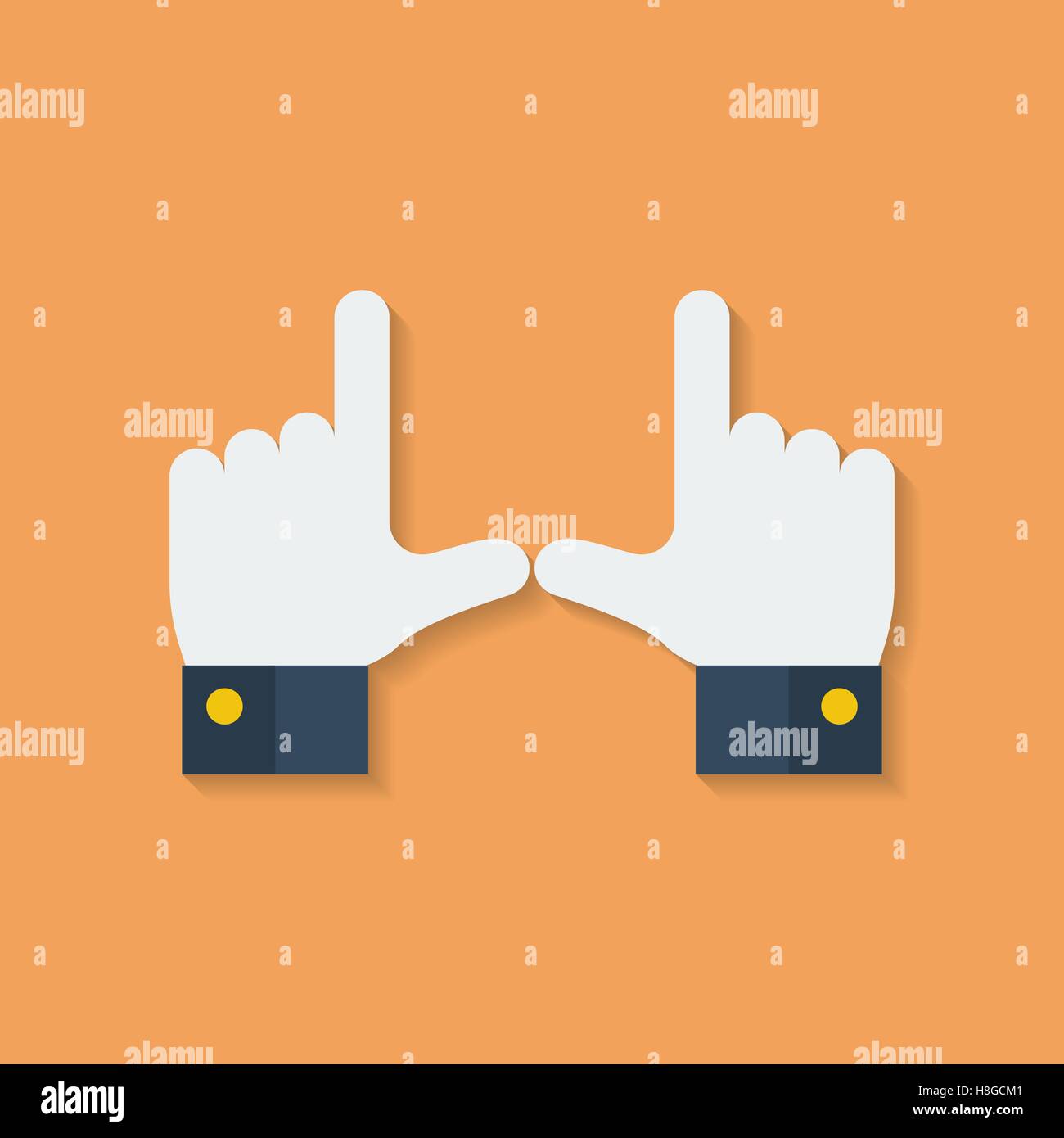 Finger framing frame Stock Vector Images - Alamy