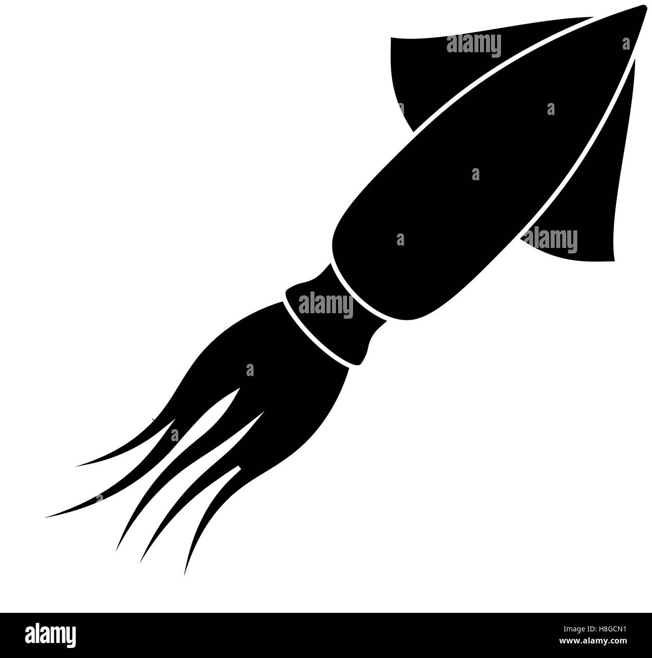 Icon of Squid Stock Vector Image & Art - Alamy