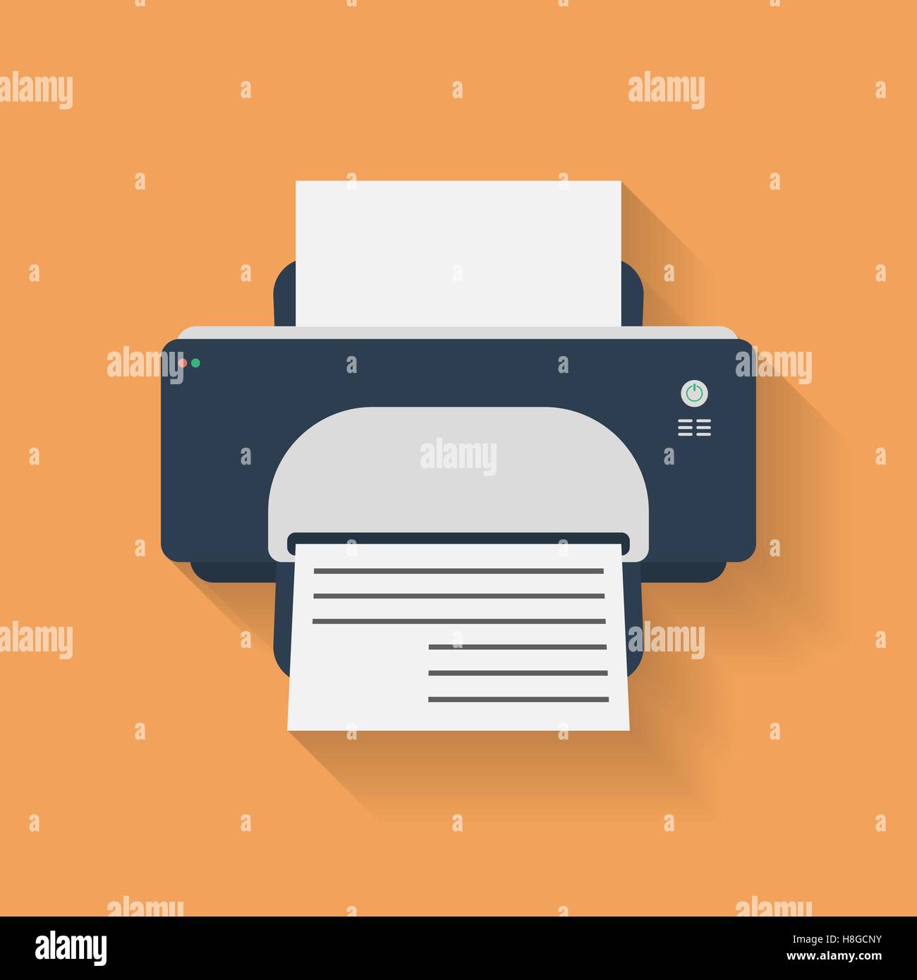 Icon of Printer. Flat style Stock Vector Image & Art - Alamy