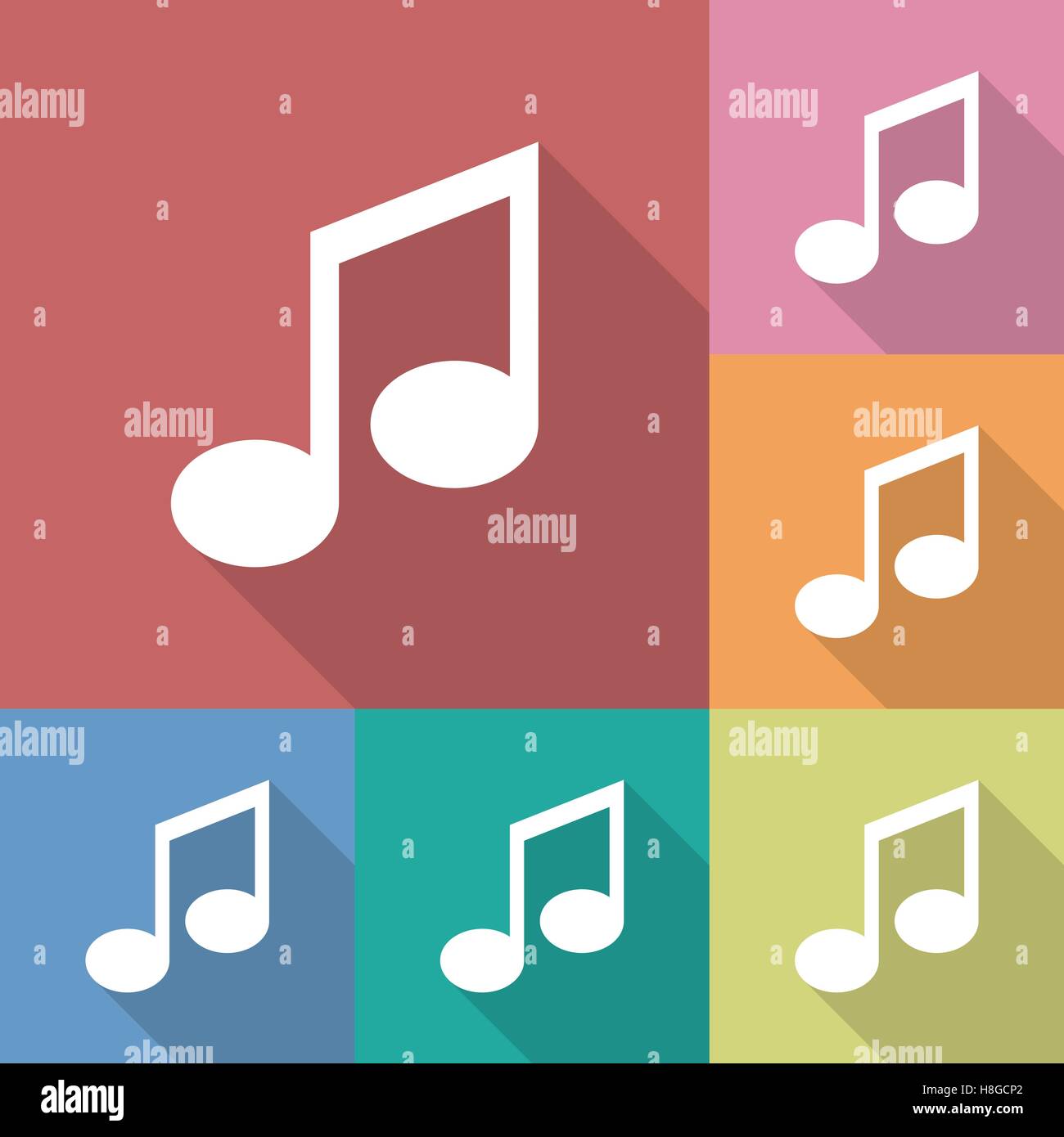 Icon of music note Stock Vector Image & Art - Alamy