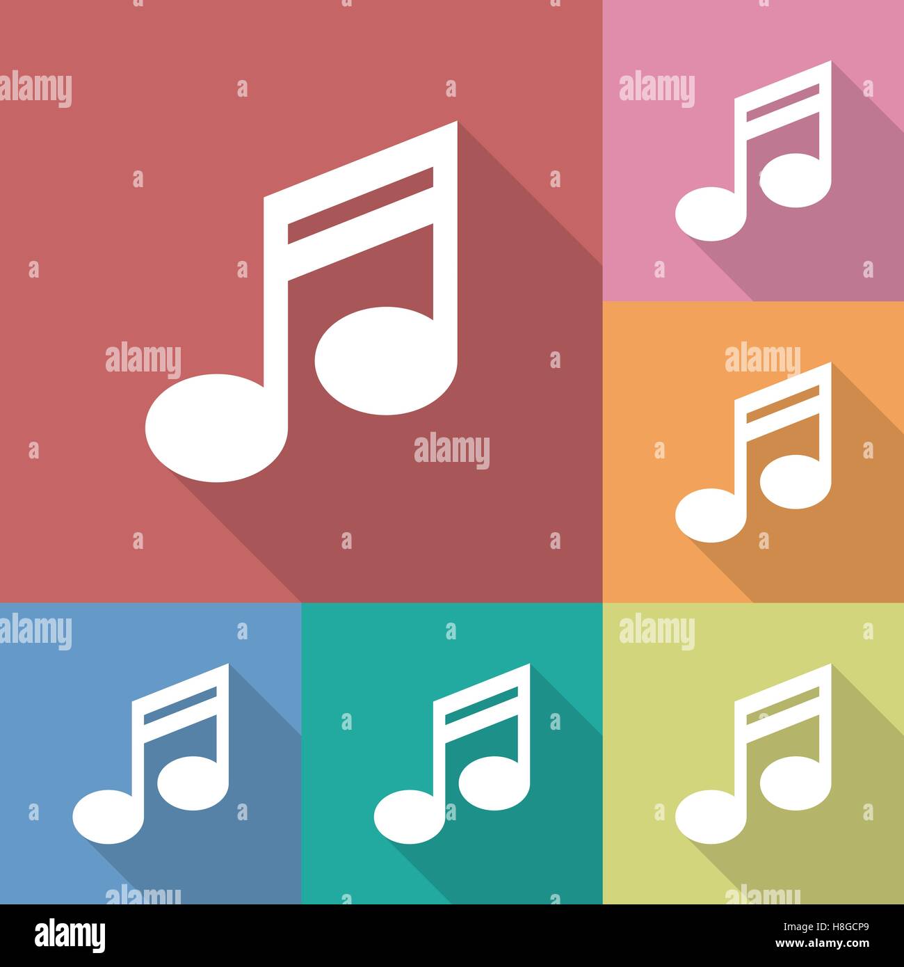 Icon of music note Stock Vector Image & Art - Alamy
