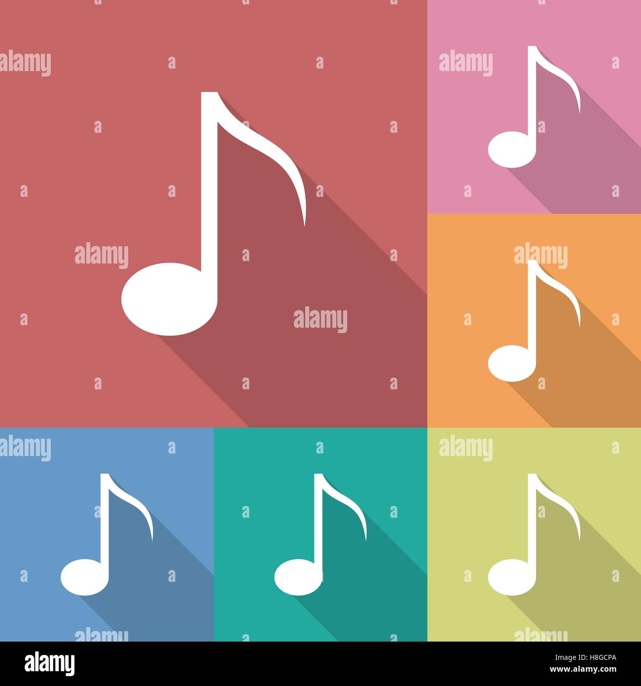 Icon of music note Stock Vector Image & Art - Alamy