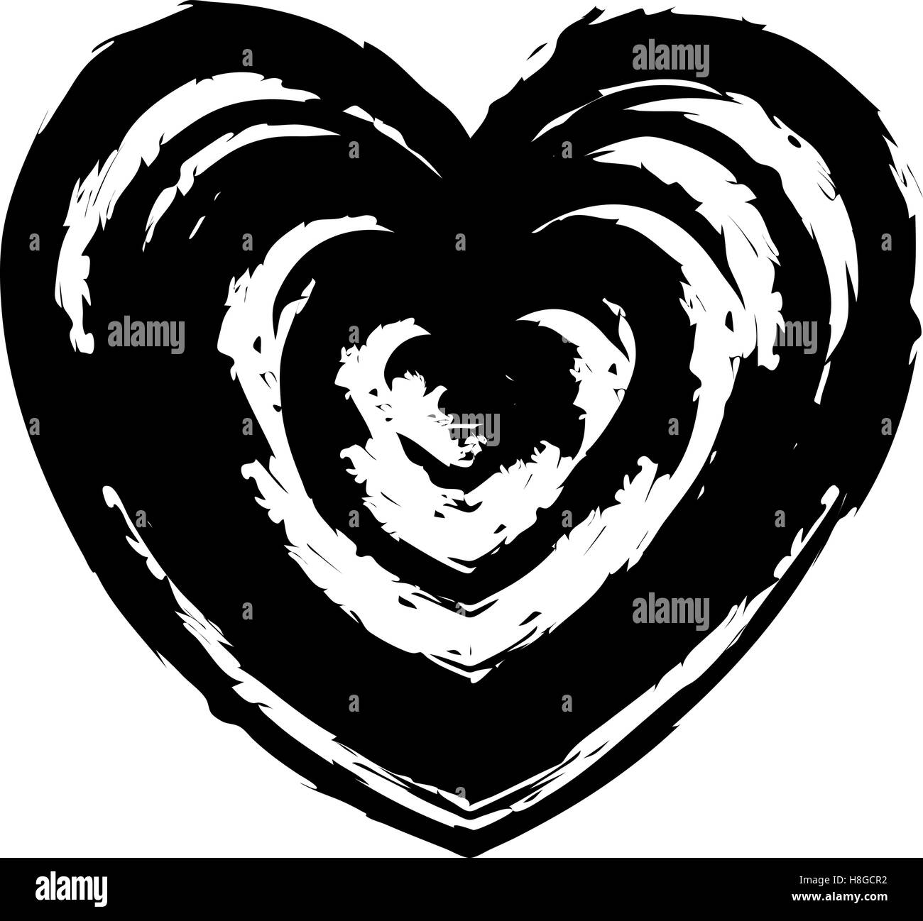 Grunge heart Stock Vector Images - Alamy