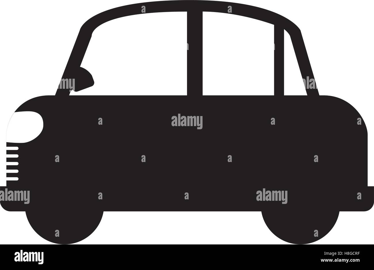 silhouette of car icon over white background. transportation vehicle ...