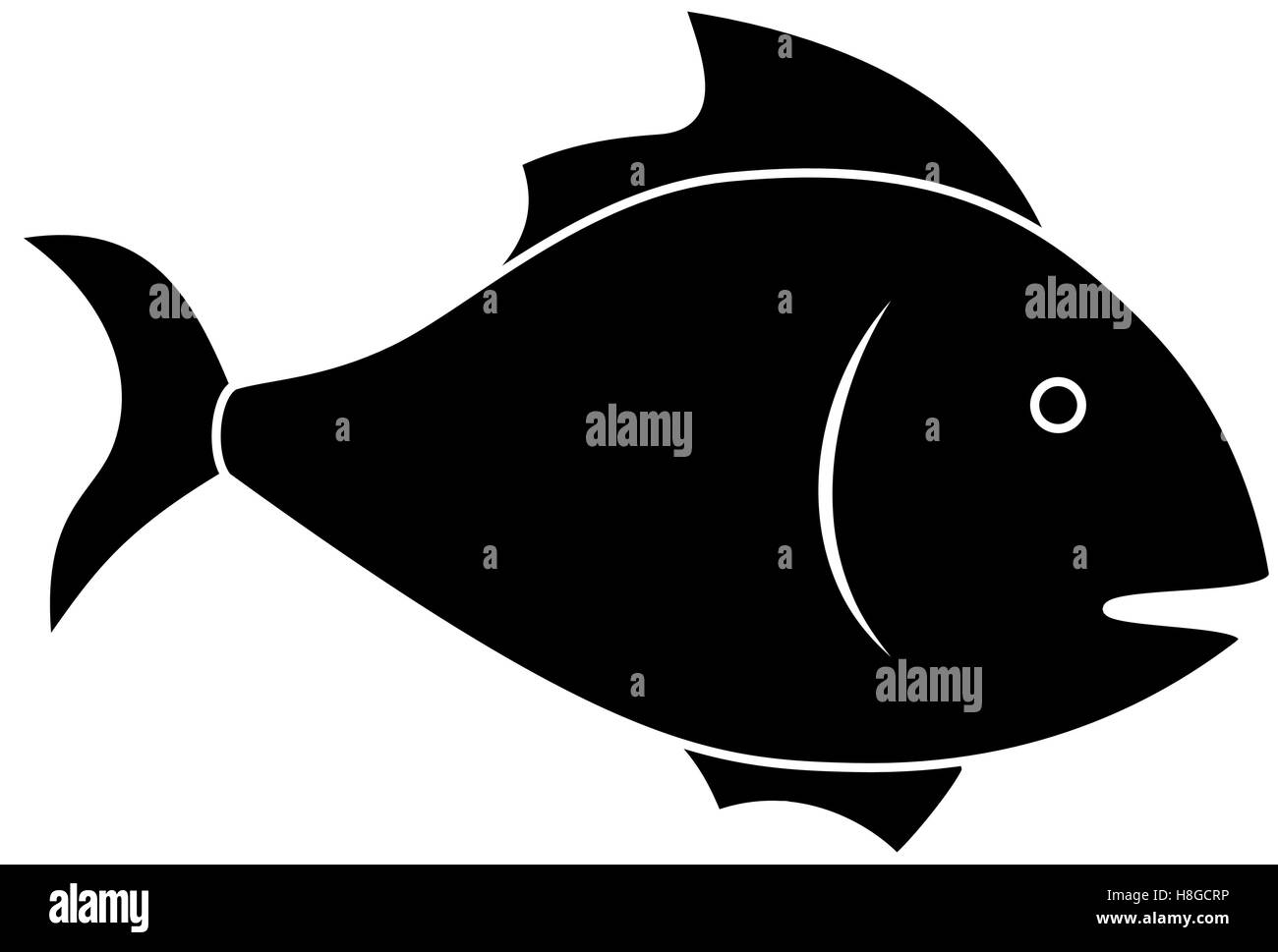 Icon of fish Stock Vector Image & Art - Alamy