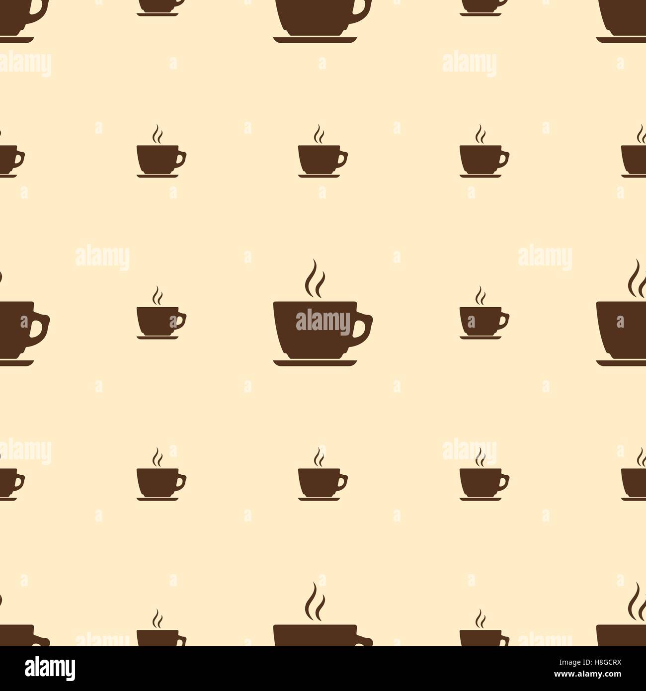 Seamless pattern with coffee cup Stock Vector Image & Art - Alamy