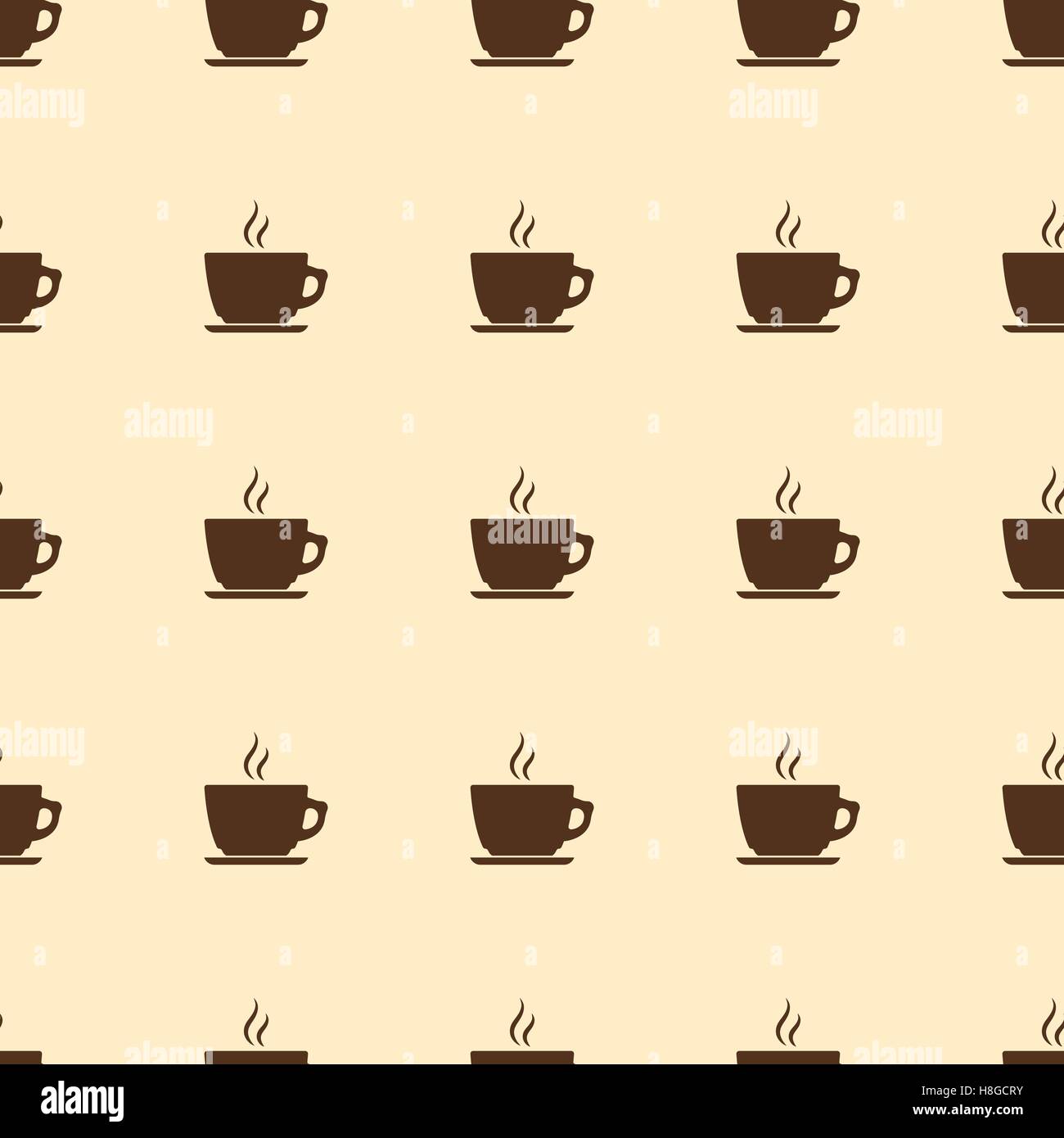 Seamless pattern with coffee cup Stock Vector Image & Art - Alamy