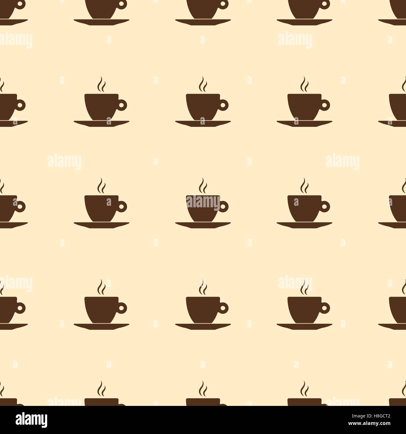 Seamless pattern with coffee cup Stock Vector Image & Art - Alamy
