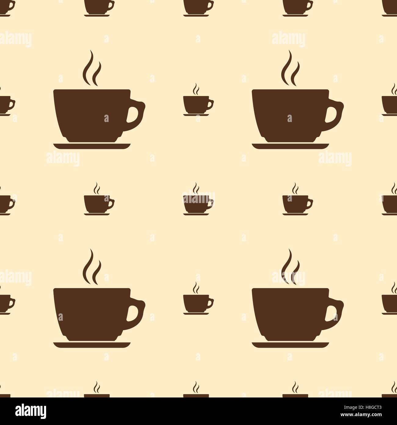Seamless pattern with coffee cup Stock Vector Image & Art - Alamy