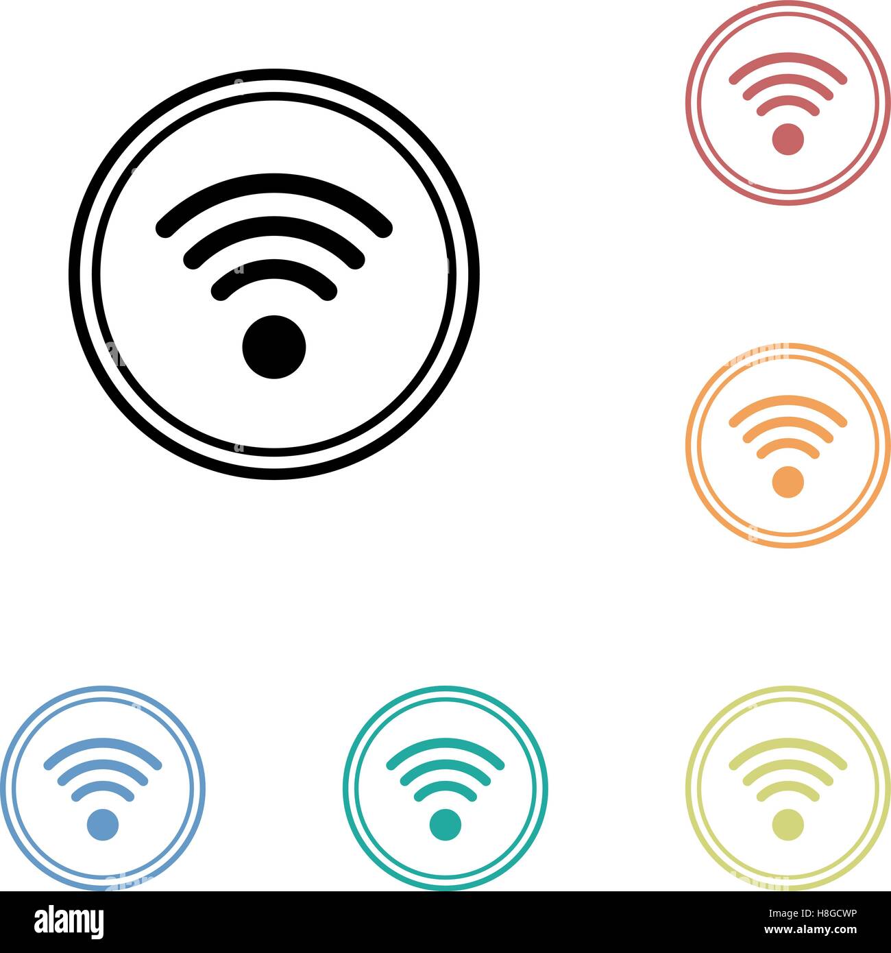 Wireless sign Stock Vector Images - Alamy