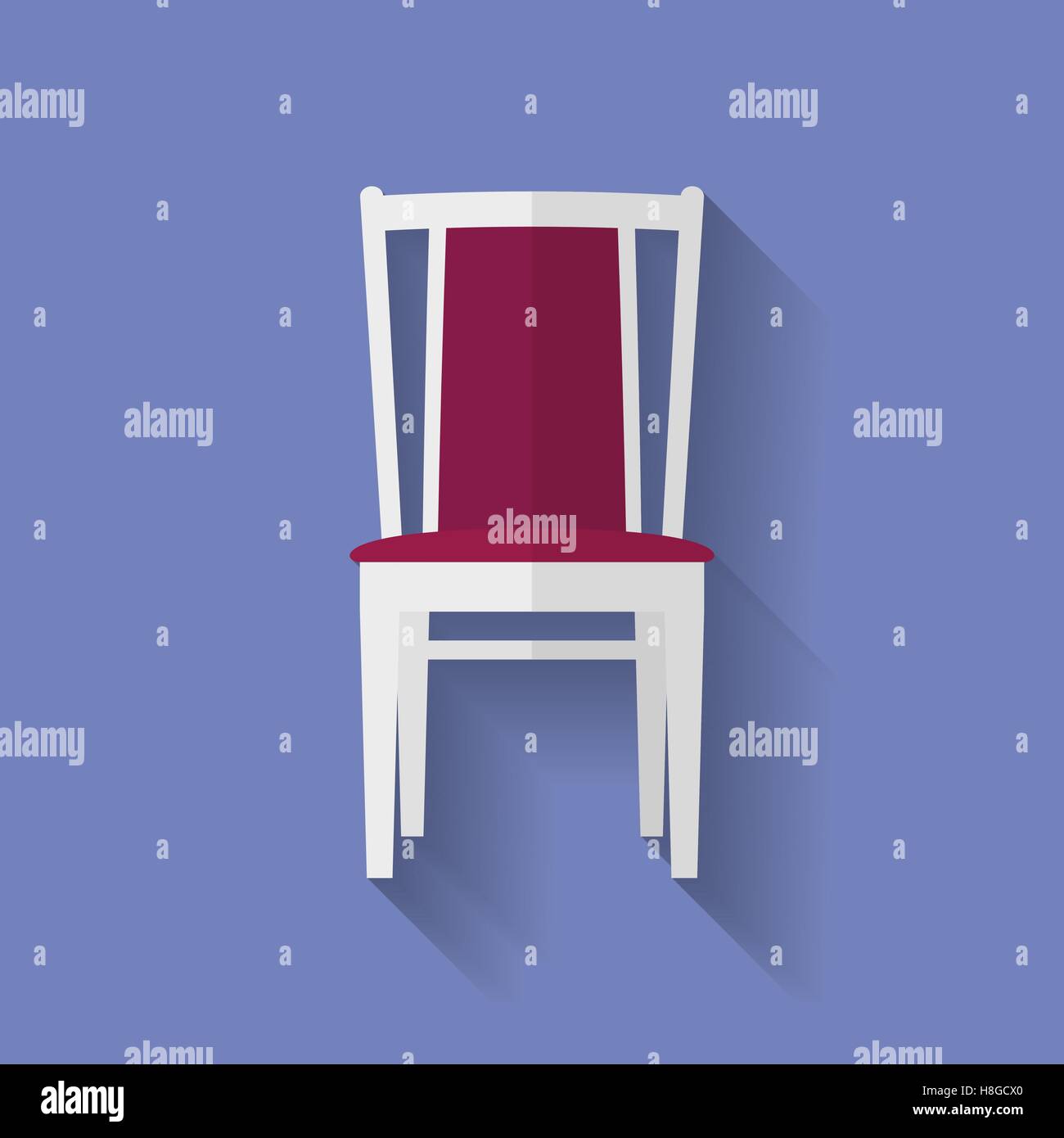 Icon of Chair. Flat style. Vector illustration Stock Vector Image & Art ...