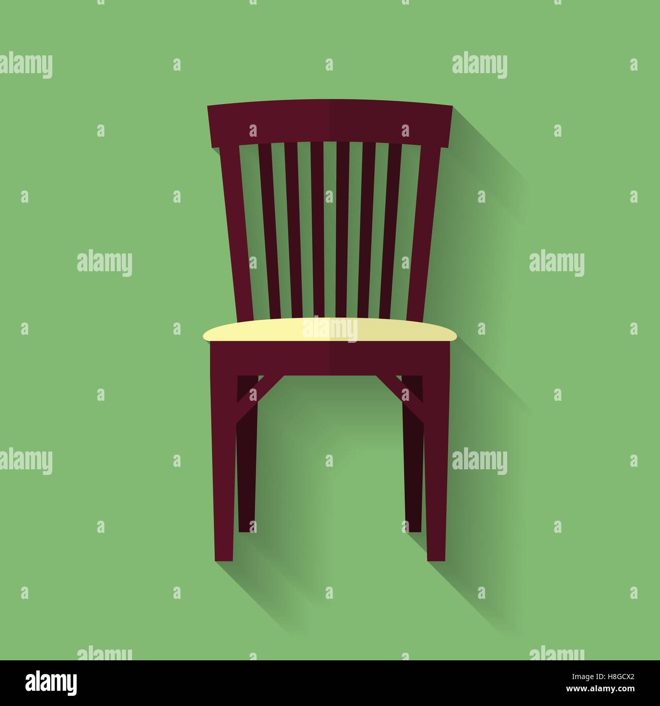 Icon of Chair. Flat style. Vector illustration Stock Vector Image & Art ...