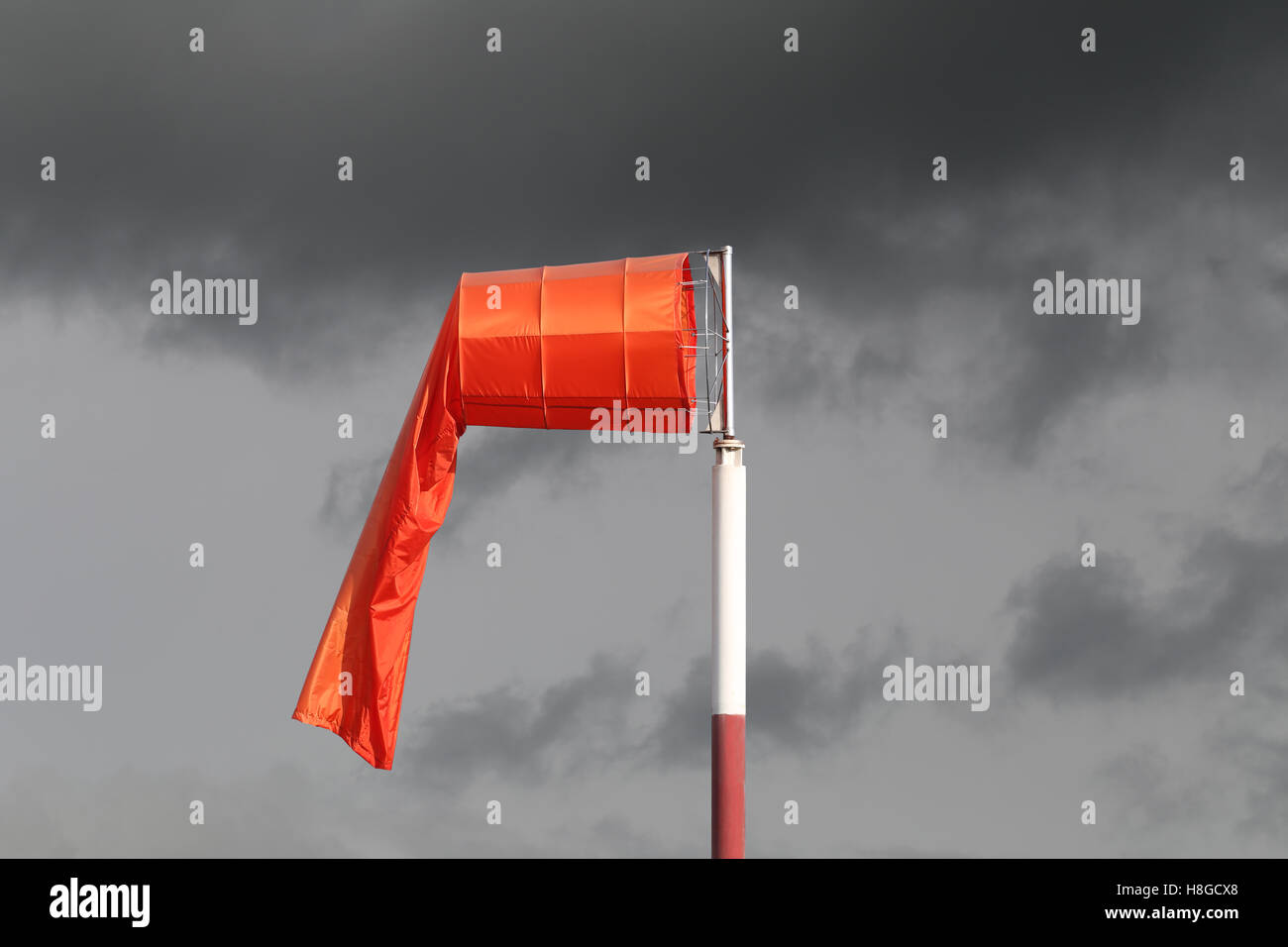 Wind sock of equipment check the wind blow direction in day time and no ...