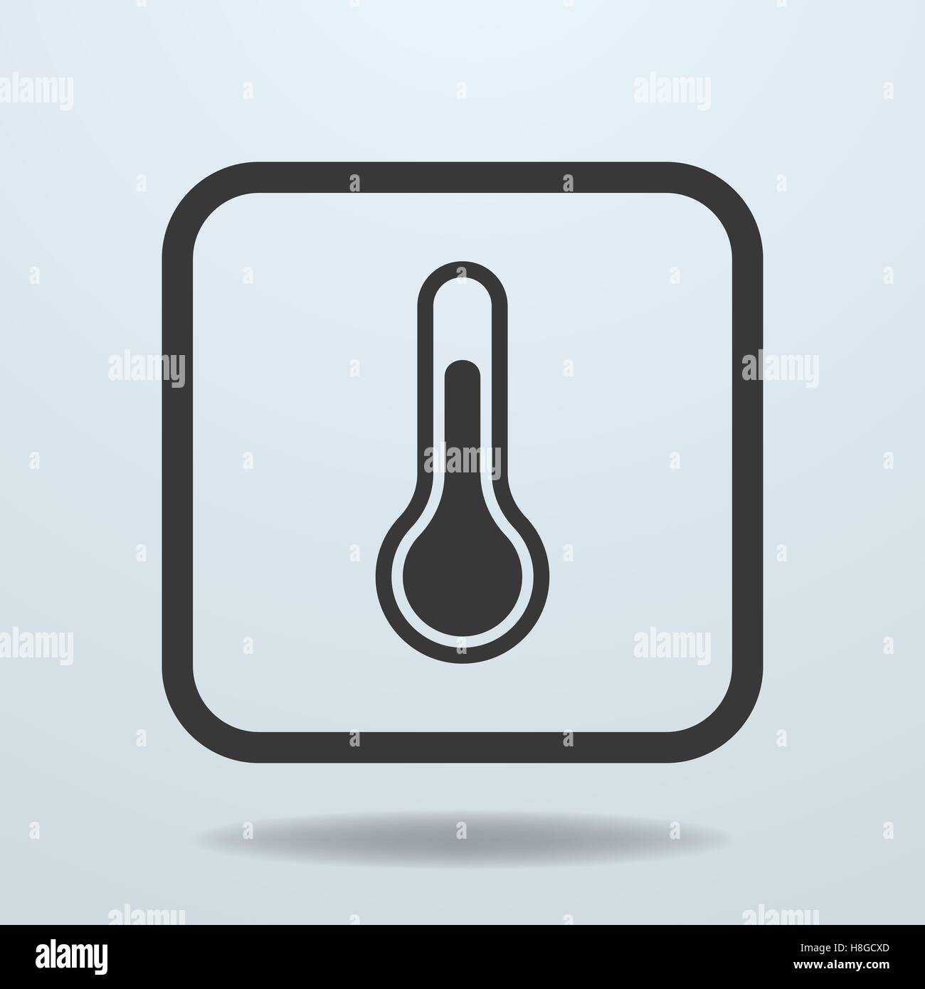 Icon of Temperature, thermometer sign, symbol. Vector Illustration ...