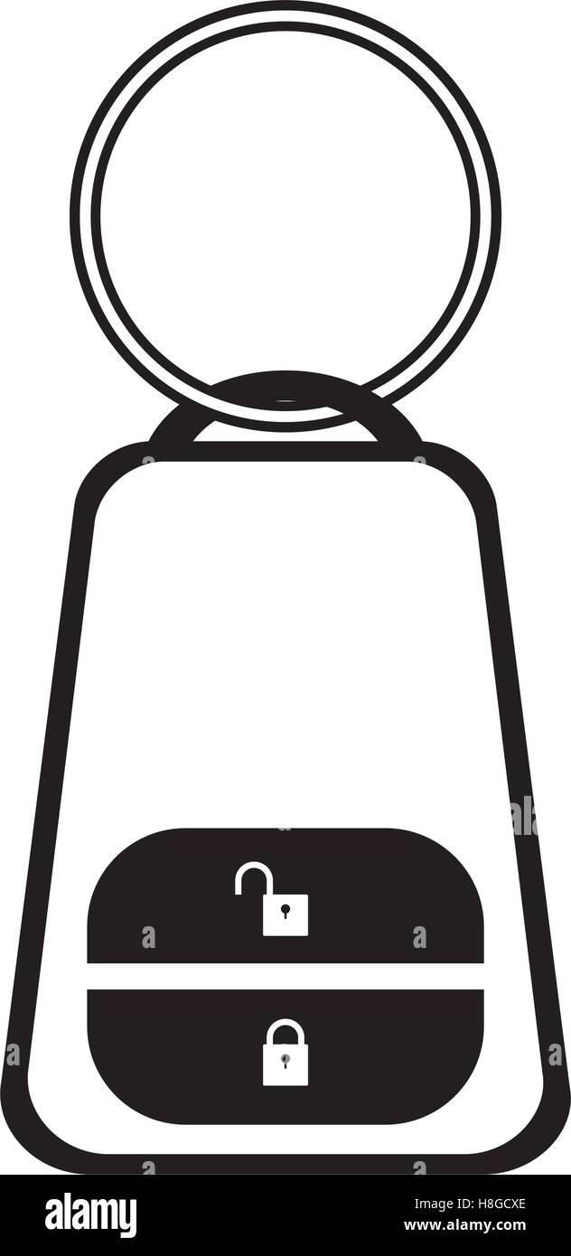 car remote device with buttons icon over white background. vector ...