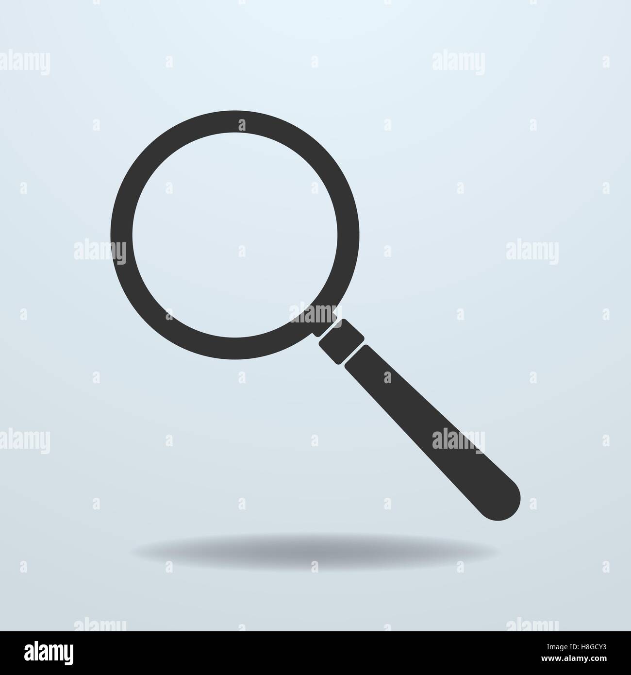 Icon of Magnifier glass. Black style. Vector Illustration Stock Vector ... Icon of Magnifier glass. Black style. Vector Illustration Stock Vector ...
