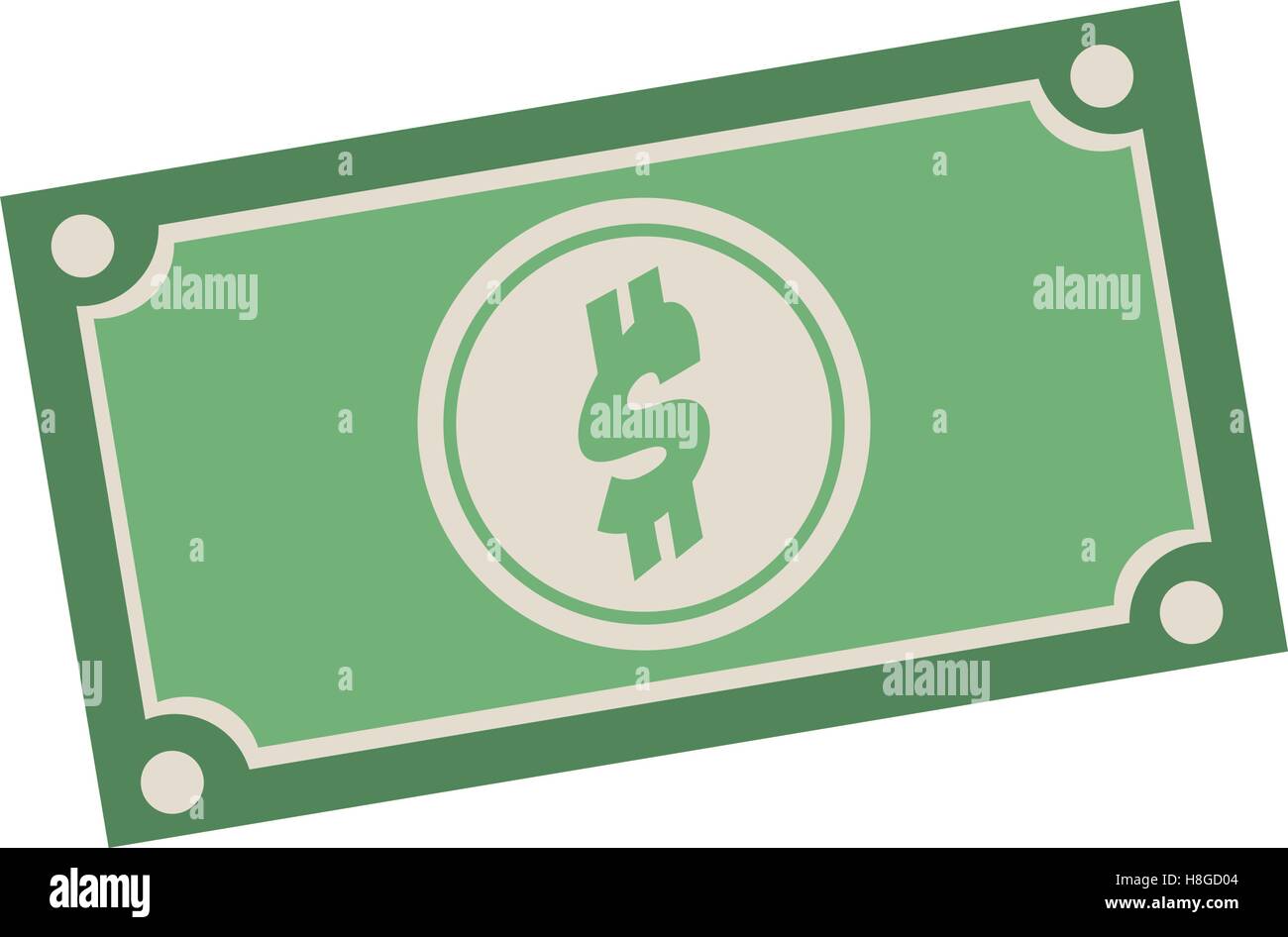 money green bills icon over white background. vector illustration Stock ...