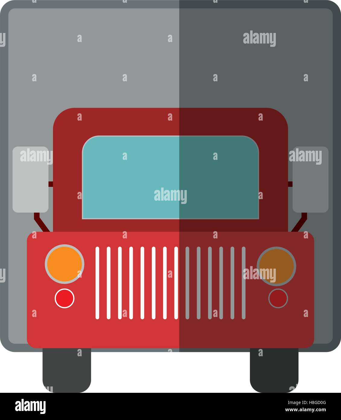 cargo truck icon. transportation vehicle design. vector illustration ...