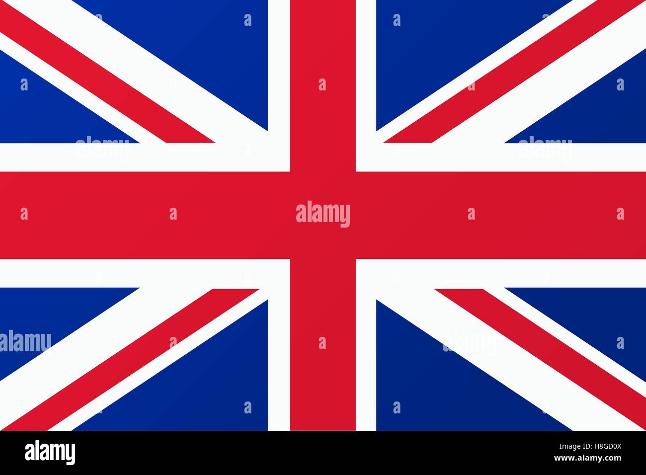 Great Britain, United Kingdom flag. Color style. Vector illustration ...
