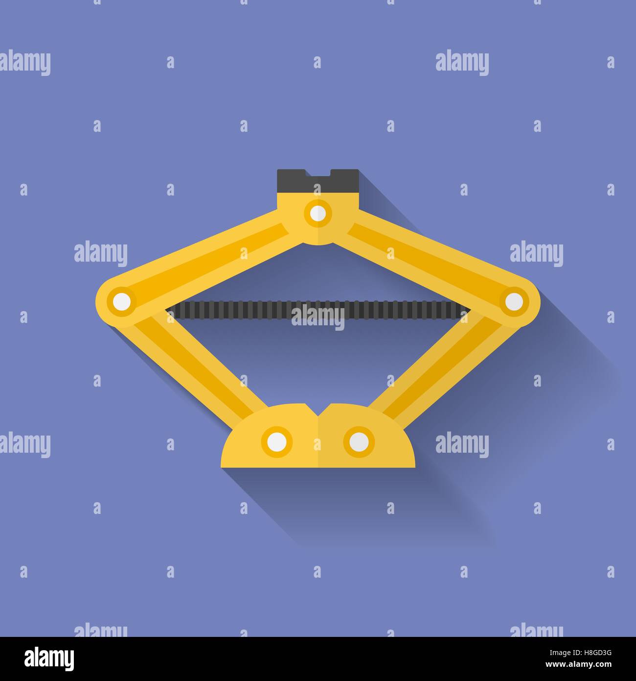 Screw jack icon. Flat style Stock Vector Image & Art - Alamy