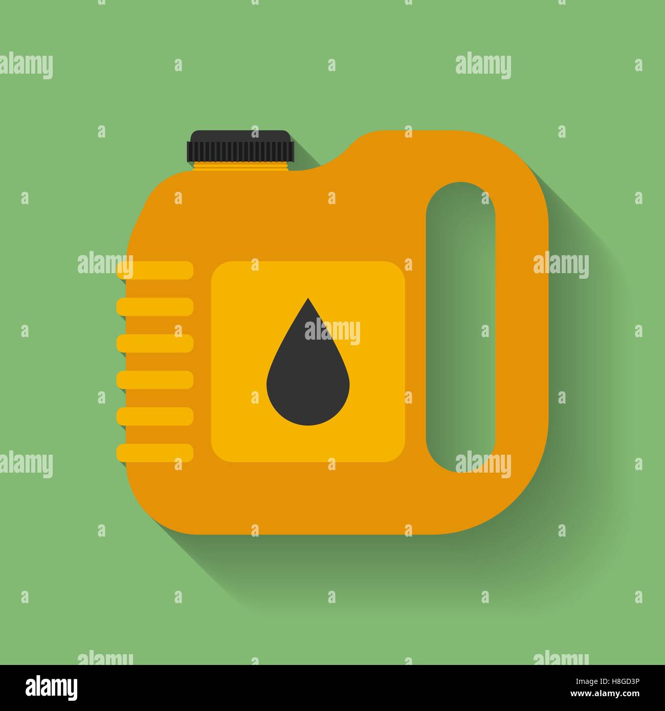 Canister of Car engine, motor oil or lube. Flat style icon Stock Vector ...