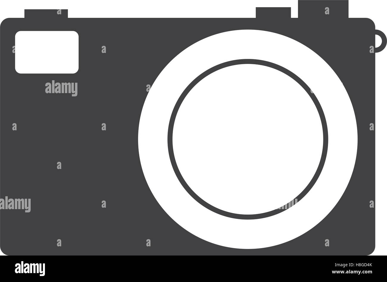 photographic camera icon over white background. vector illustraiton ...