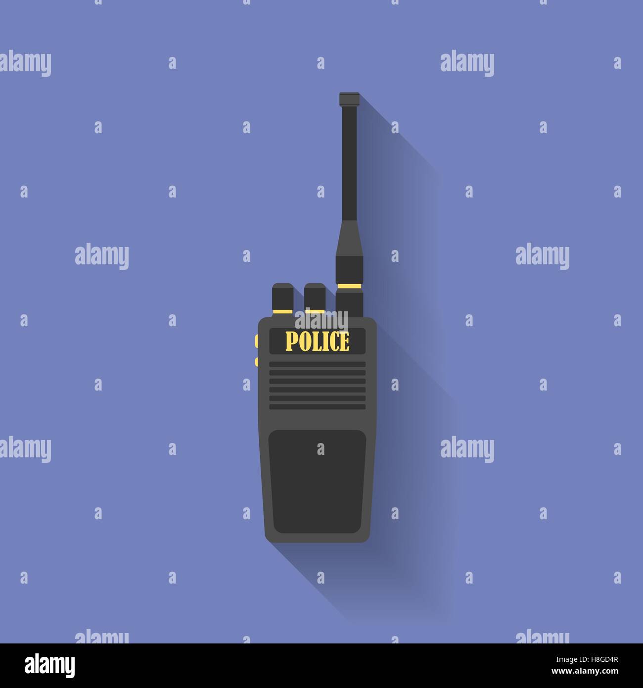 Icon of Police radio. Flat style Stock Vector Image & Art - Alamy