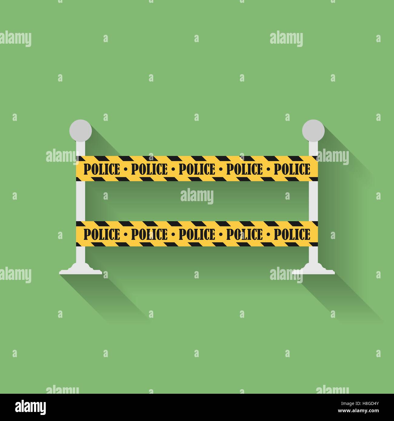 Police incident tape Stock Vector Images - Alamy